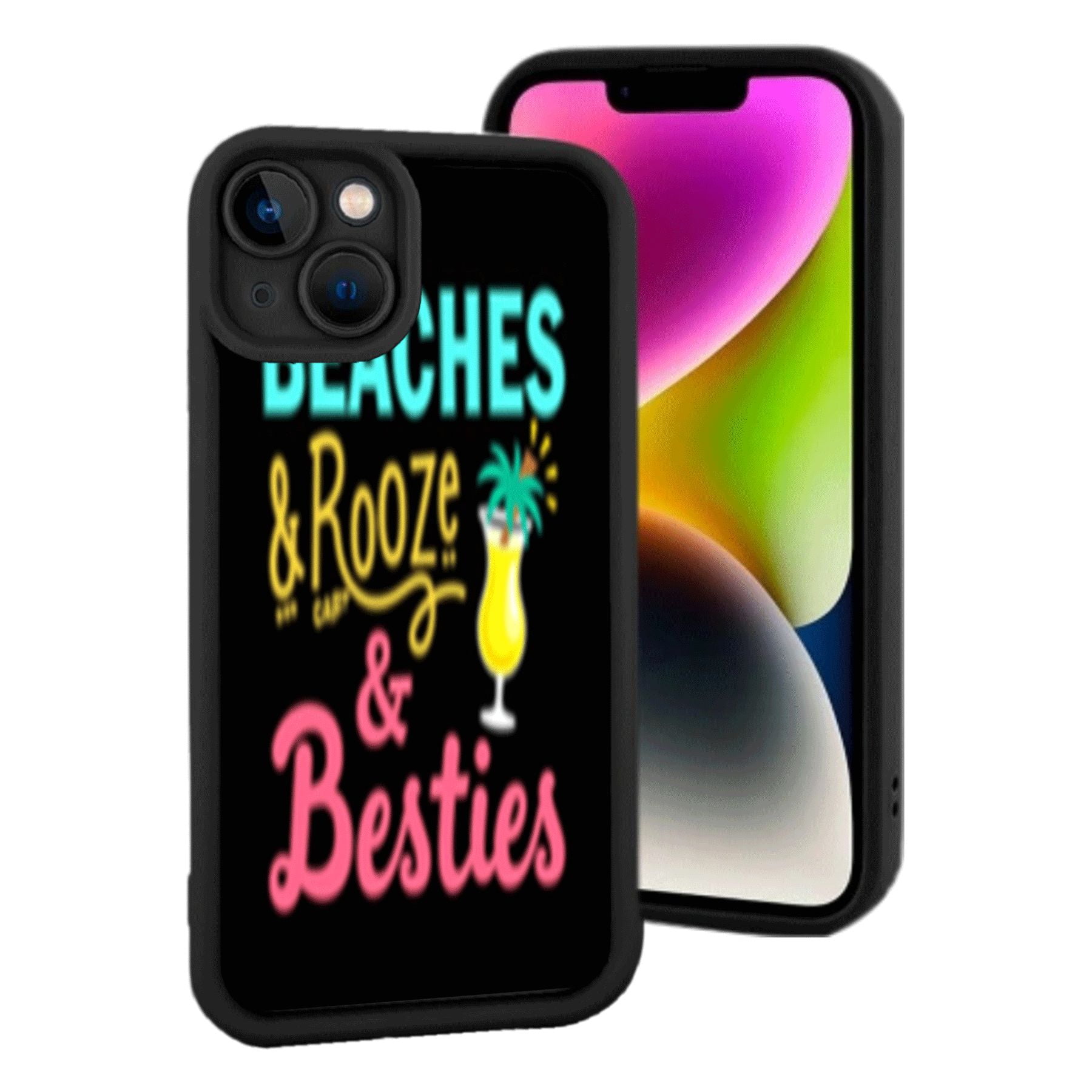 Lightweight iPhone 15 Phone Case - Tropical ' BEACHES & Rooze & Besties ...