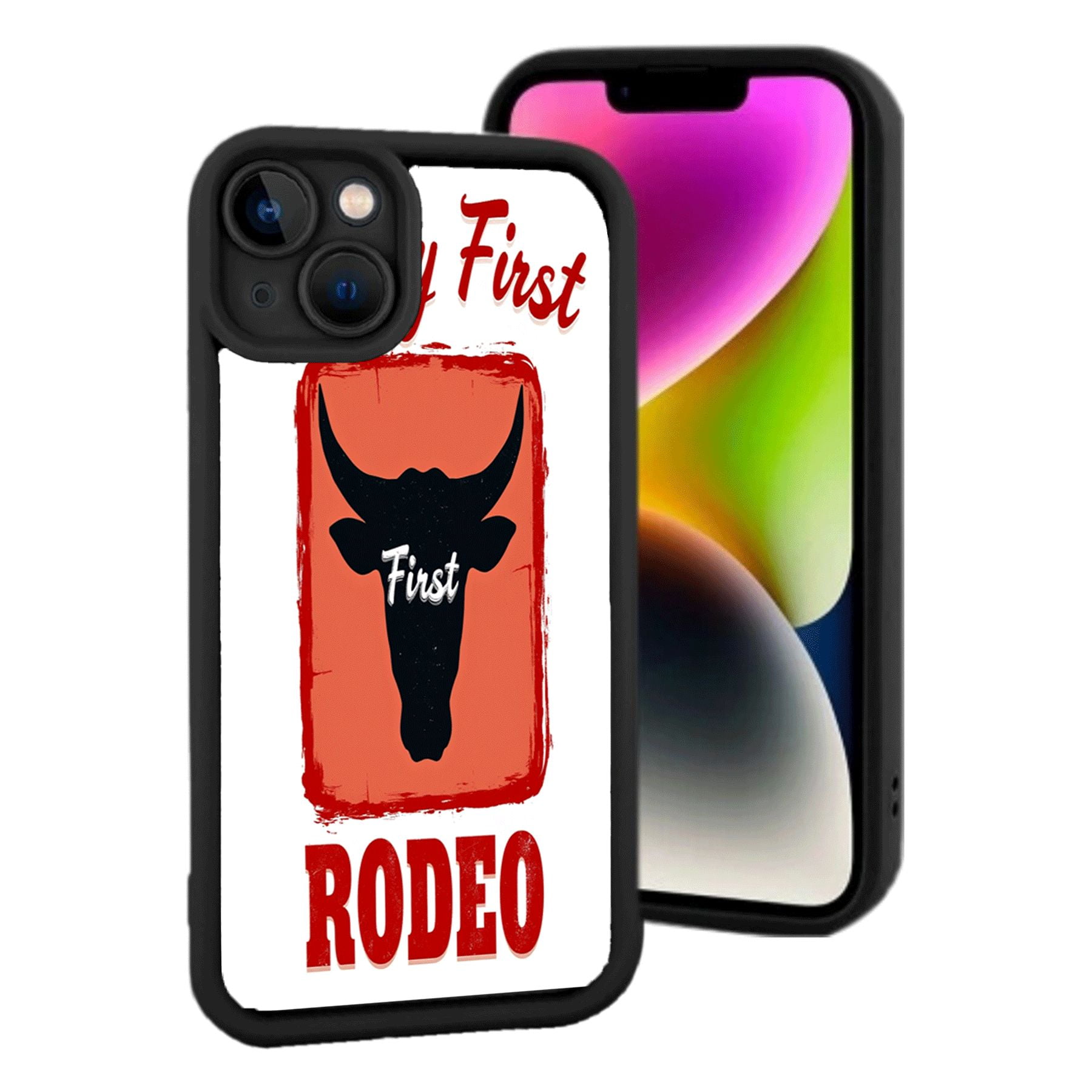 Lightweight iPhone 15 Phone Case with Bold Silhouette Cursive ' I First ...