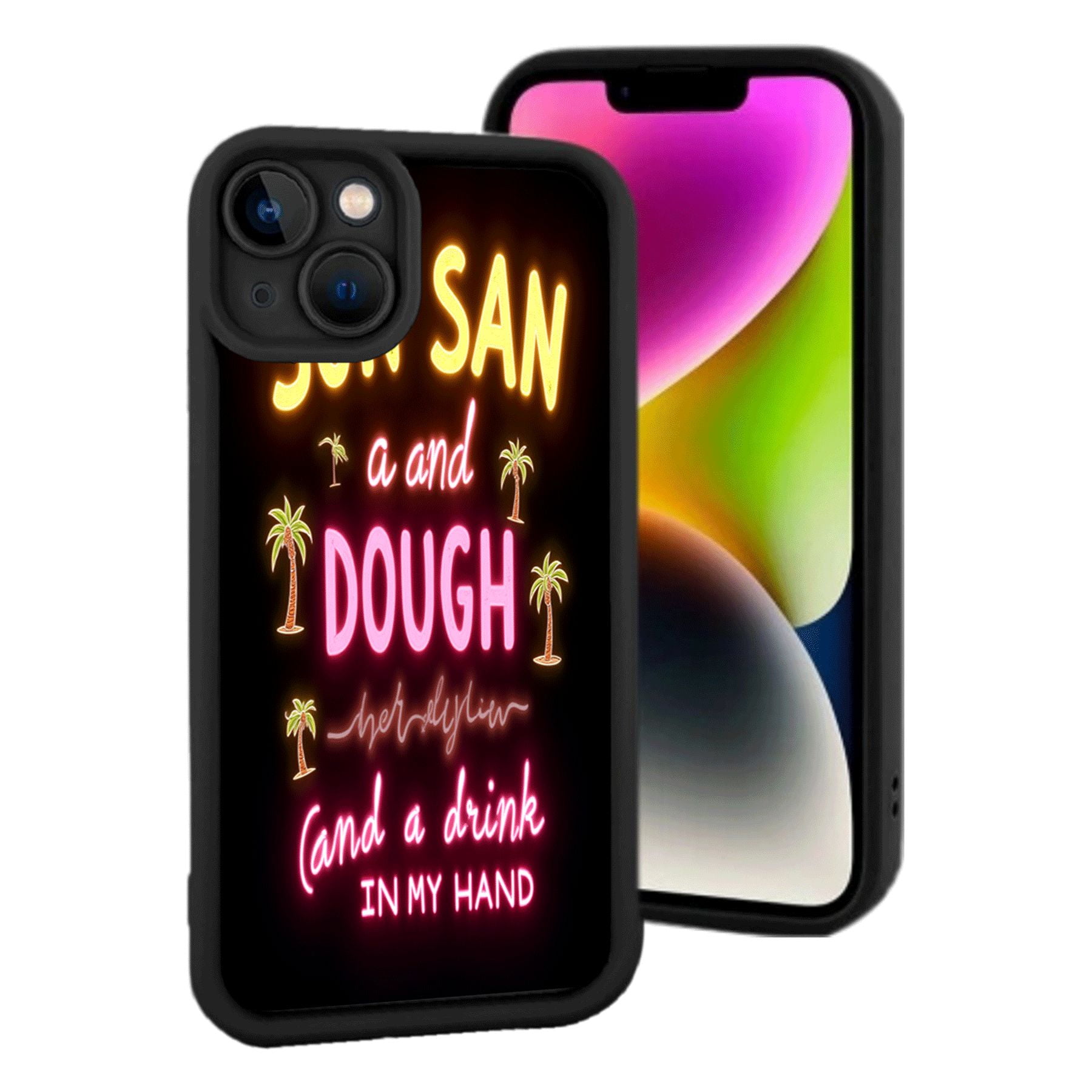 Lightweight iPhone 15 Phone Case with Neon Design - " SOV SAN a and ...