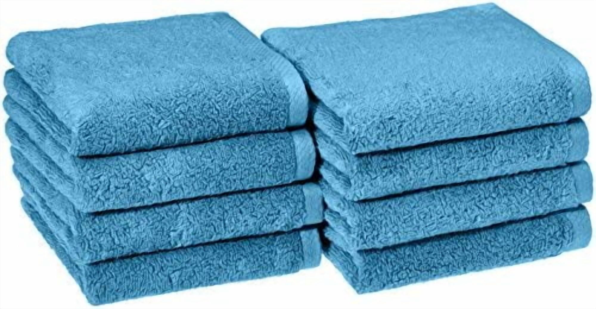 Lightweight quick-dry hand towels - 100% cotton, 8-pack, 28 x 16 inches ...