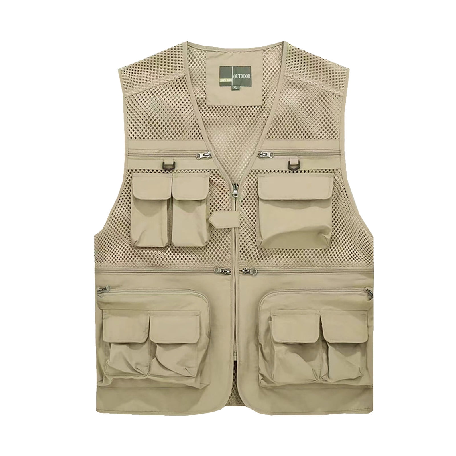 Lightweighted Outerwear Long Puffer Vest Men's Casual Outdoor Work ...