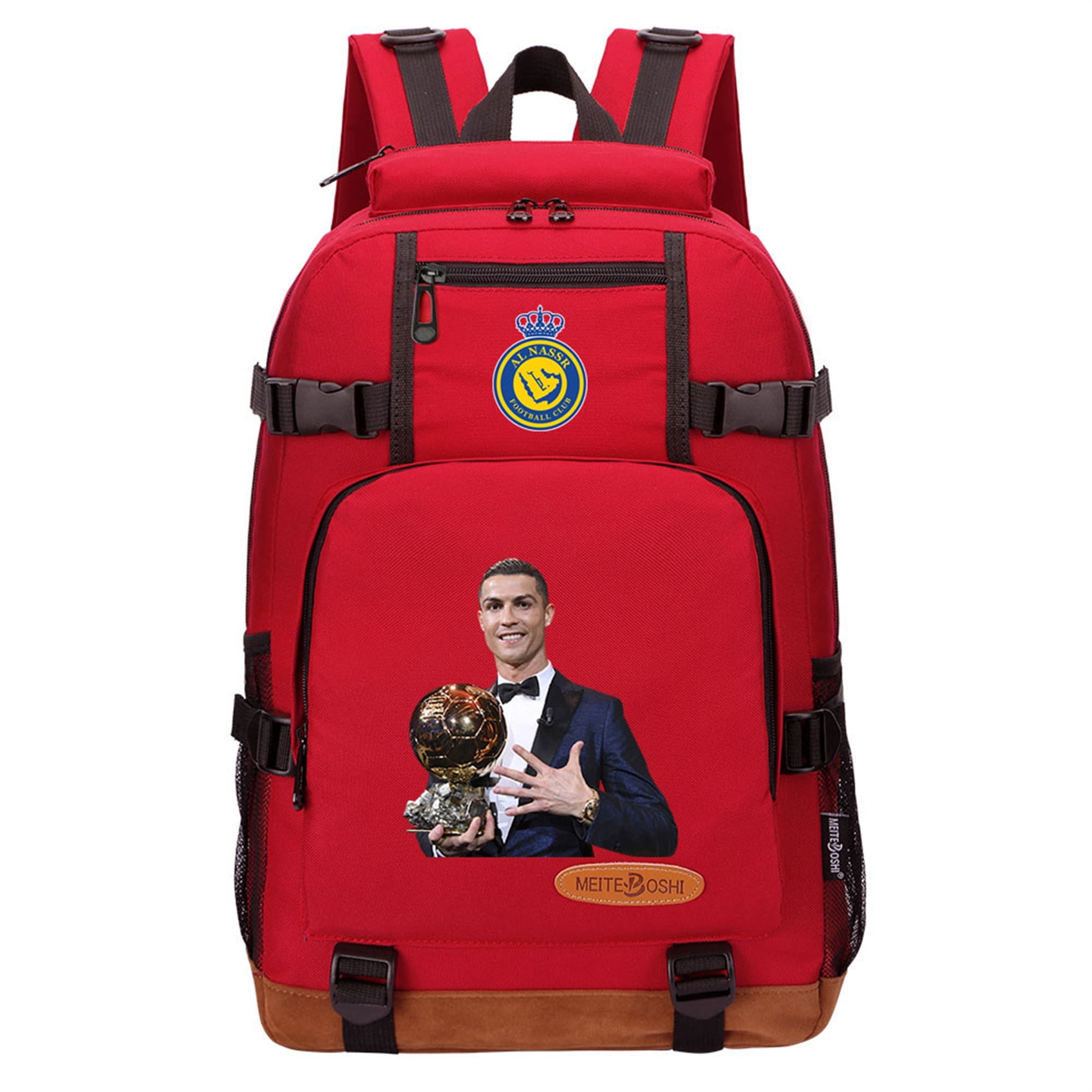 Lightwieght Cristiano Ronaldo Book Bag Classic Football Star Backpack ...