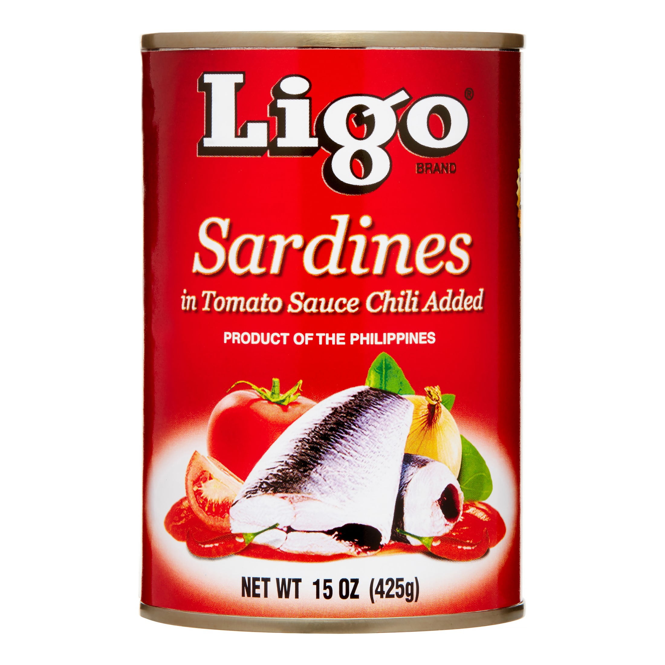 Ligo Red-Sardines In Tomato Sauce (Large), 15 Ounce - Walmart.com