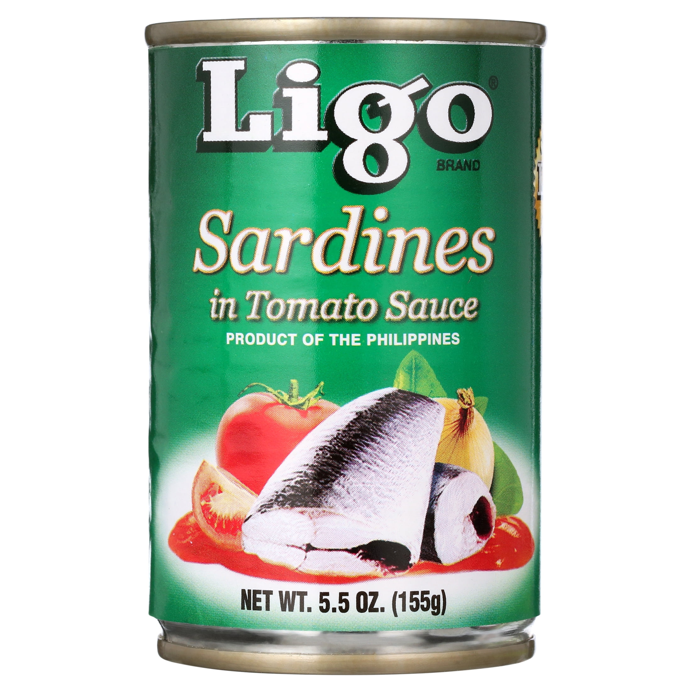 Ligo Sardines in Rich Tomato Sauce, 5.5 oz Can - Walmart.com