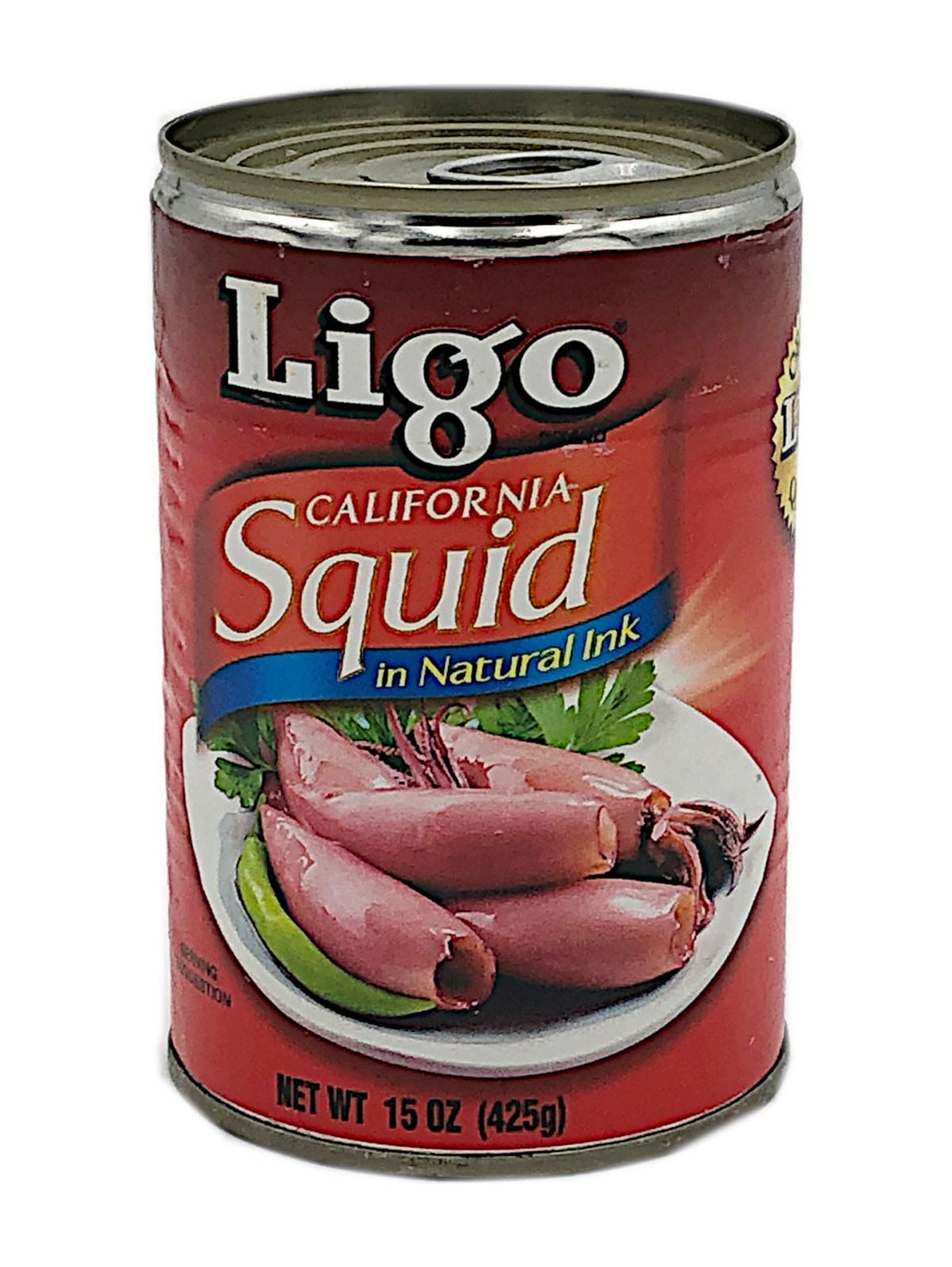 Liberty Gold Ligo Squid in Brine 15oz Pack of 6, Calamari, Whole Fish ...