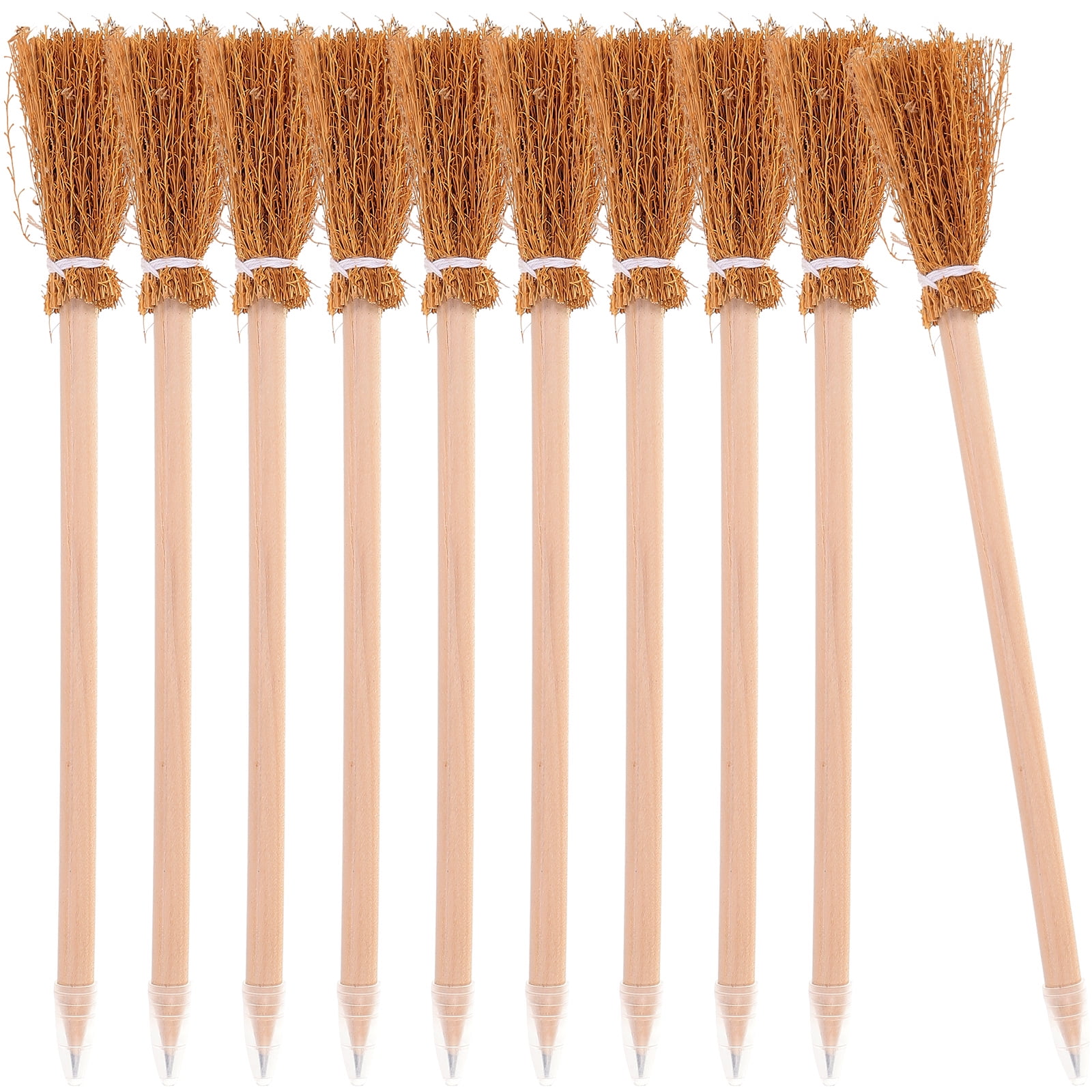 Lihe 10pcs Witch Broom Shape Writing Pencils Halloween Pencils Portable ...