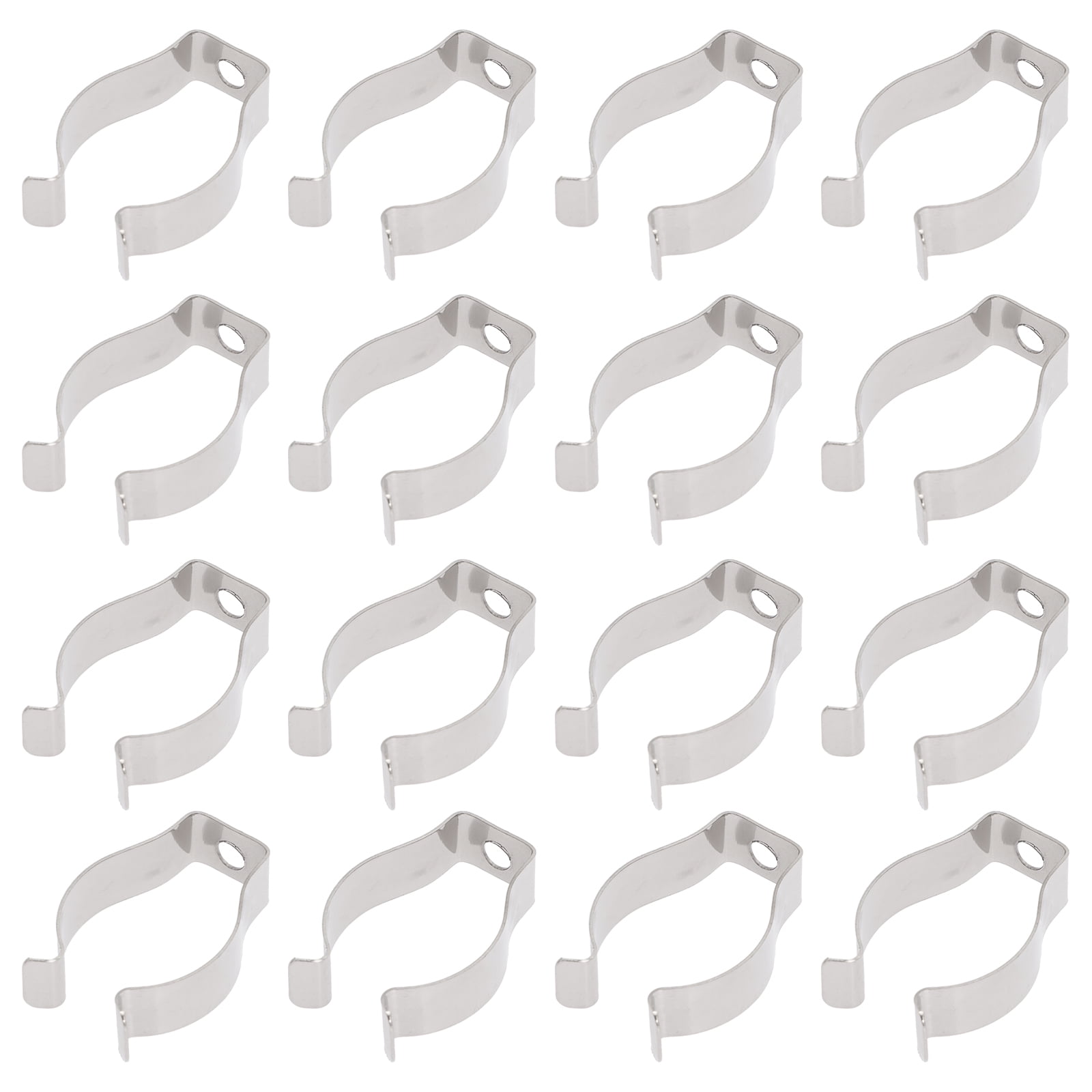 Lihe 20pcs U Clip Holder Metal Pipe Clamp LED Fluorescent Tube Mounting ...