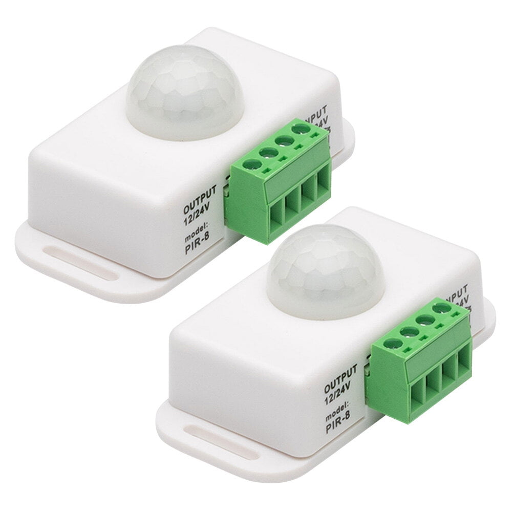 Lihe 2pcs Infrared Sensor 12-24V Motion Sensor Pir Controller Timer ...