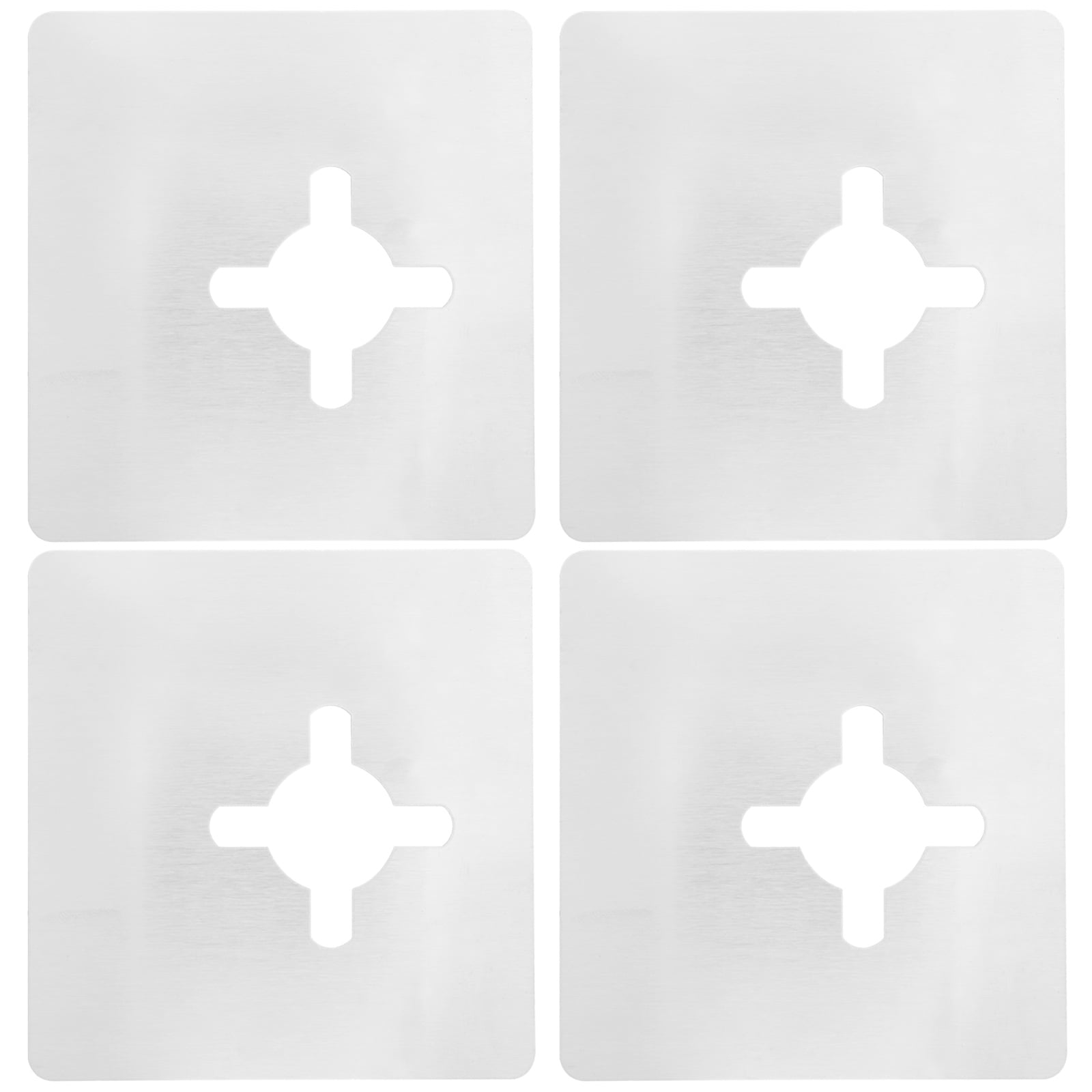 Lihe 4pcs Stainless Steel Door Lock Reinforcement Plate Door Lock ...