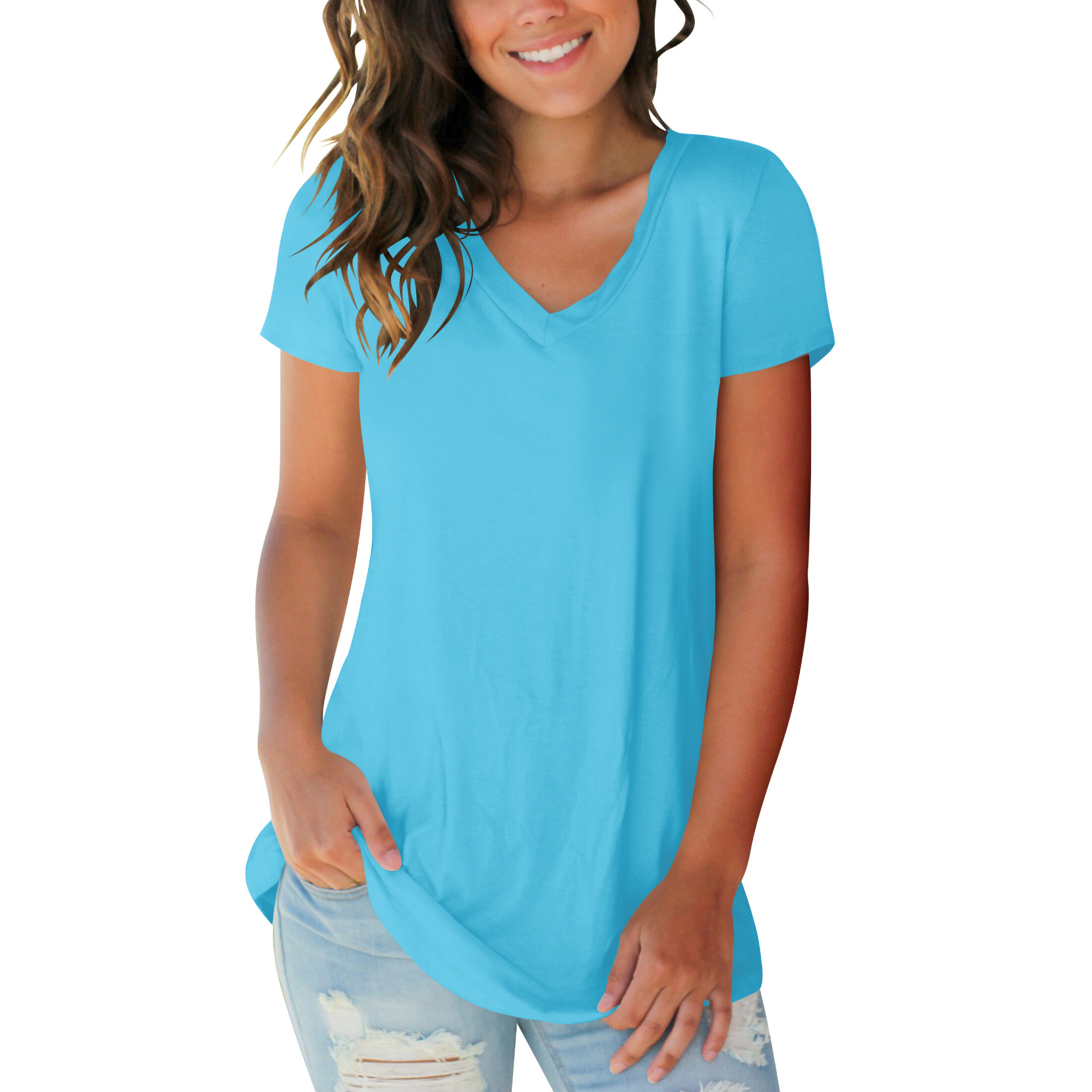 KBZDBZC Womens Bloses Ladies Fashionable Comfortable Soft Printed Loose ...