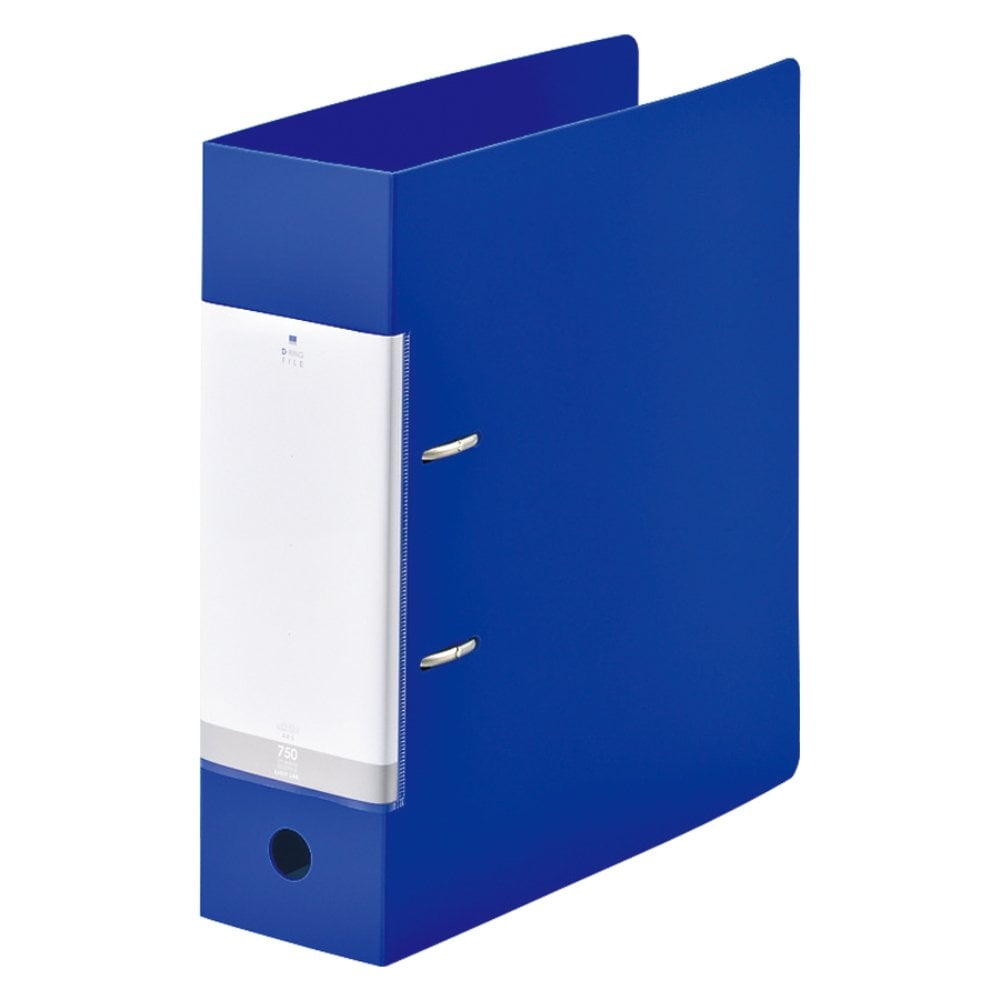 Lihit Lab Ring File, 2-hole D-type, A4S, 750 sheets, blue G2290-8 ...