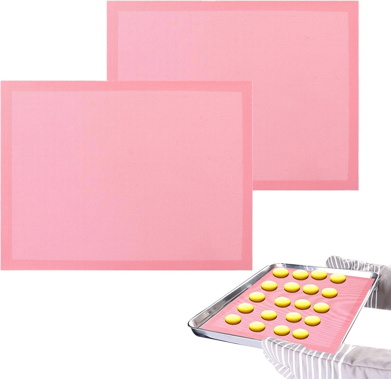 Liho 2Pcs Perforated Baking Mat,Non Stick Perforated Fiberglass ...