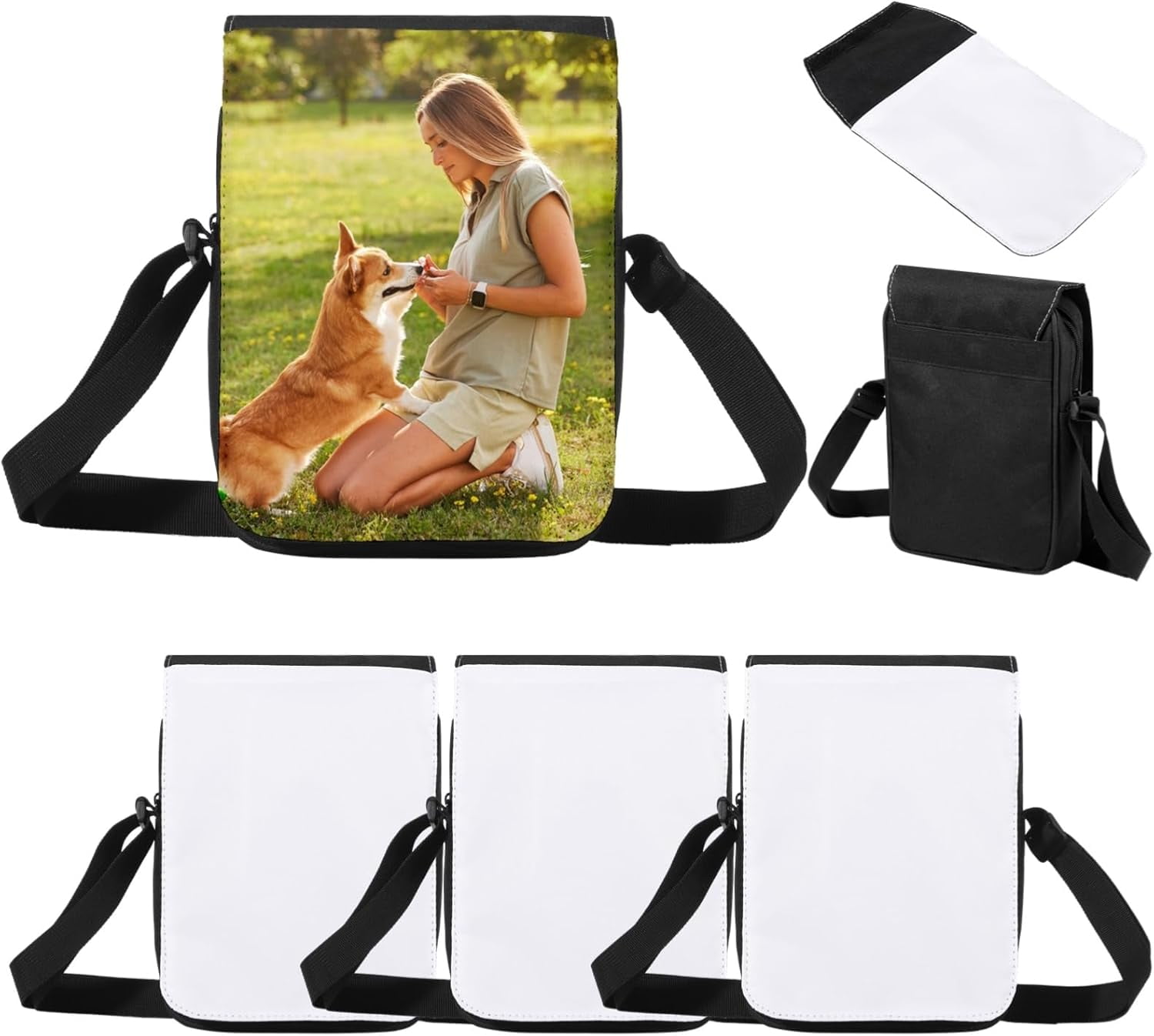 Liho 4 PCS Sublimation Wallet Bags, Sublimation Blanks Bags for DIY and ...