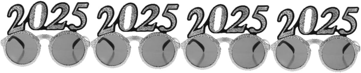Liho 4pcs 2025 Glasses Party Props Class of 2025 Party Photo Prop ...