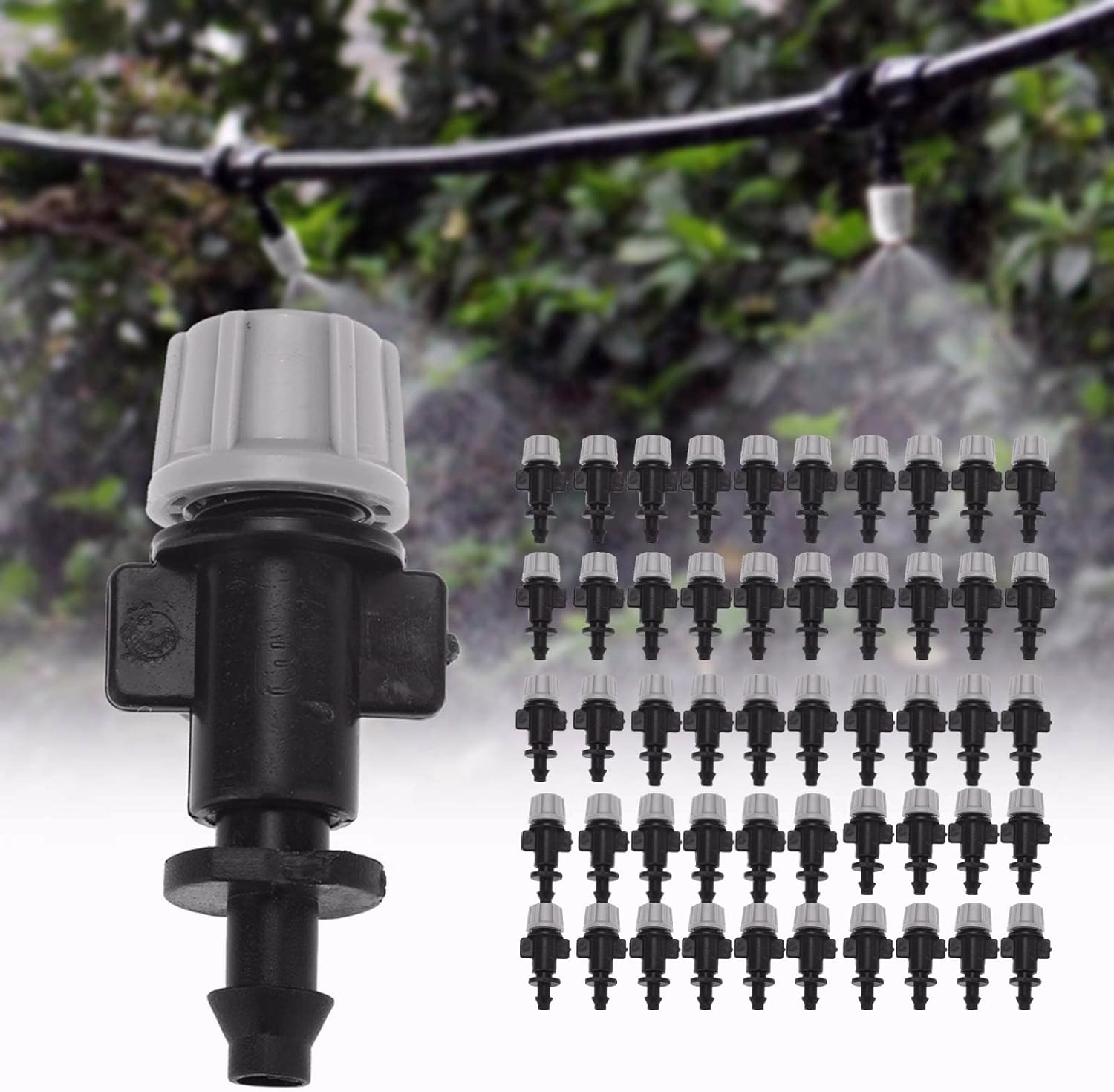 Liho 50pcs/set Misting Nozzles Irrigation Sprinkler drip irrigation ...