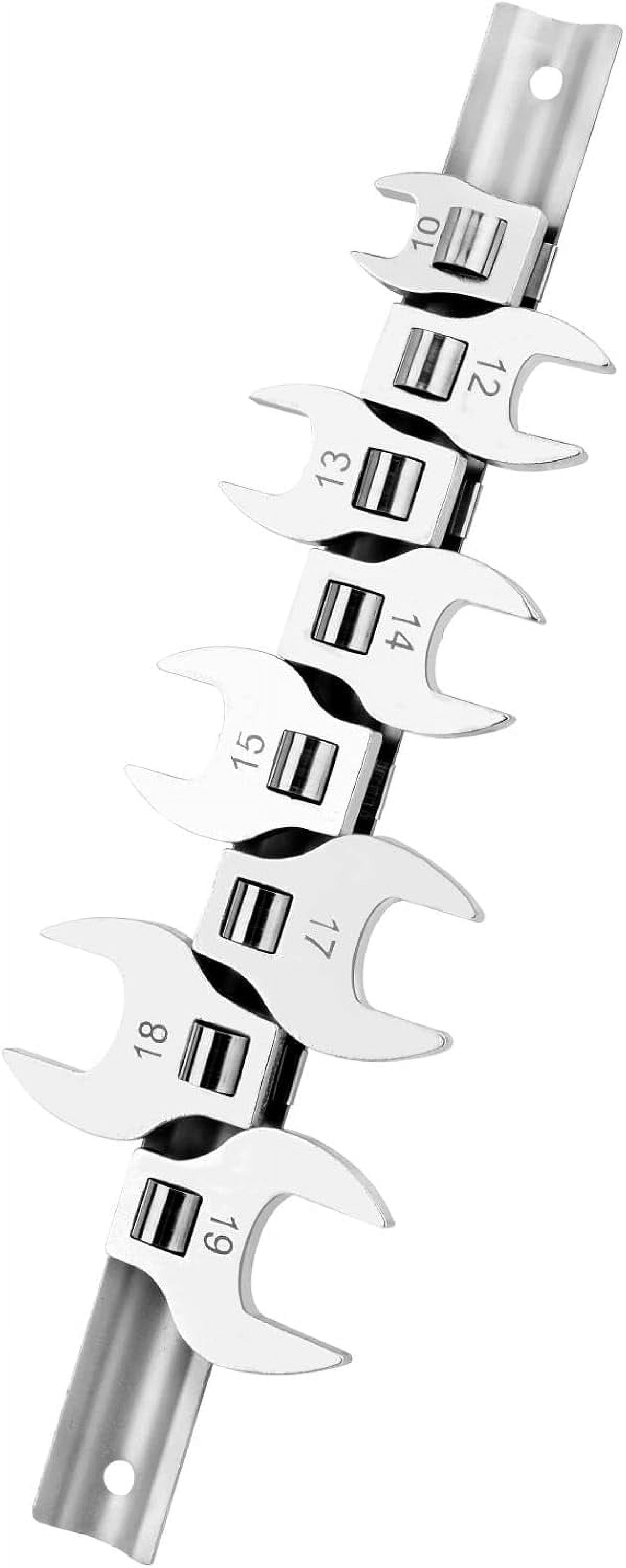 Liho 8Pcs Crow Foot Wrench Set,3/8" Open End Torque Wrench,Car Repair ...