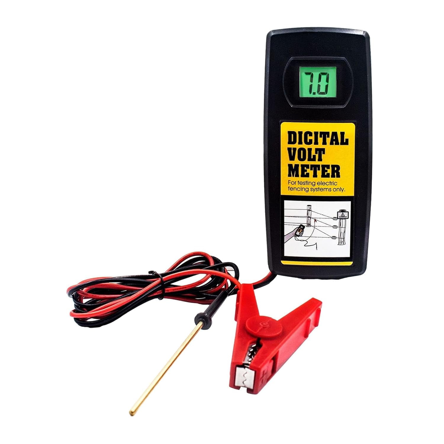 Liho Electric Fence Voltage Tester Voltmeter Testing Tool Lightweight ...