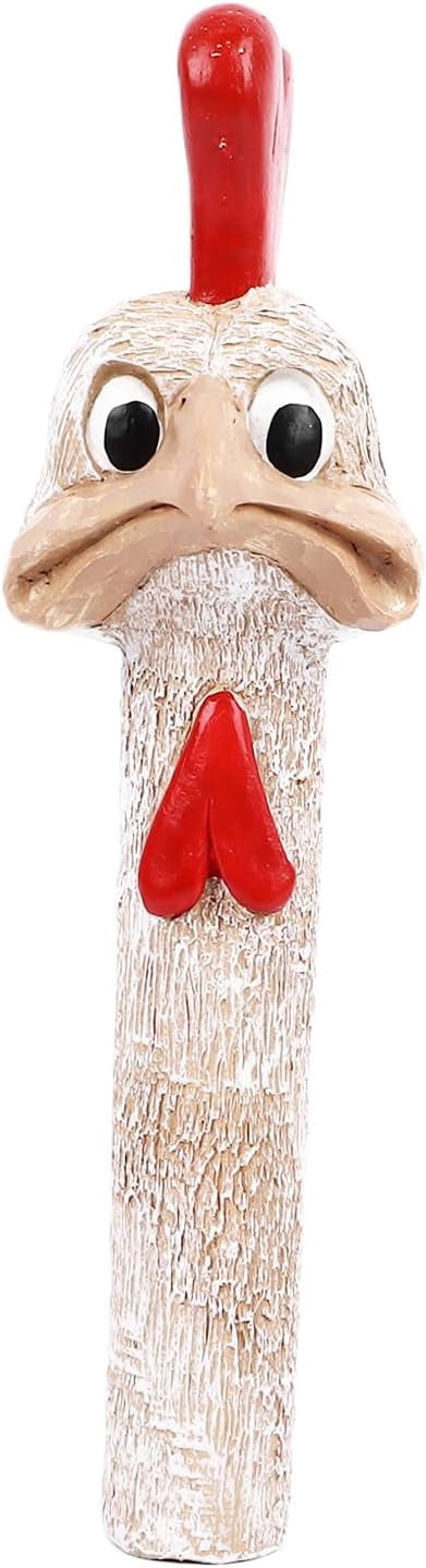 Liho Garden Ostrich Neck Statue, Resin Cute Poultry Long Neck Statue ...