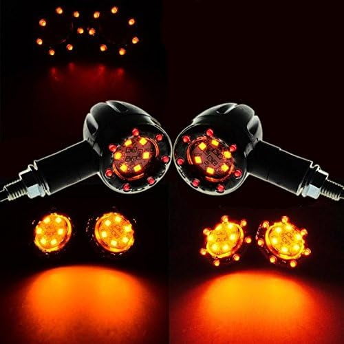 Liho MBB 2X Amber & RED LED Bullet Turn Signal Stop Brake Lights ...
