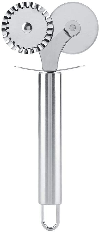 Liho Pastry Pizza Cutter Stainless Steel Double Wheel Multi-Function ...