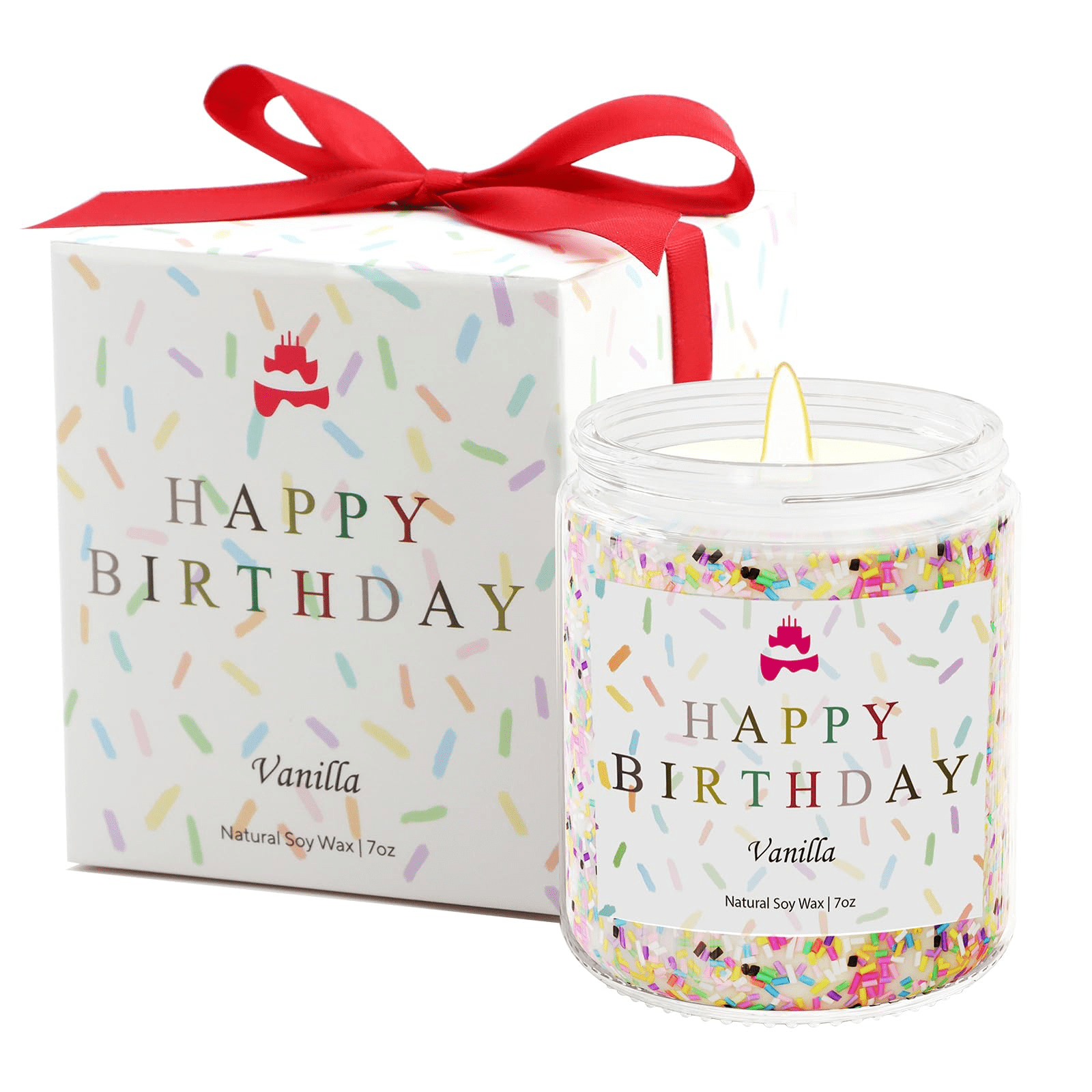 Lihome Happy Birthday Candle - Birthday Gifts for Women, Men, Mom, Dad ...