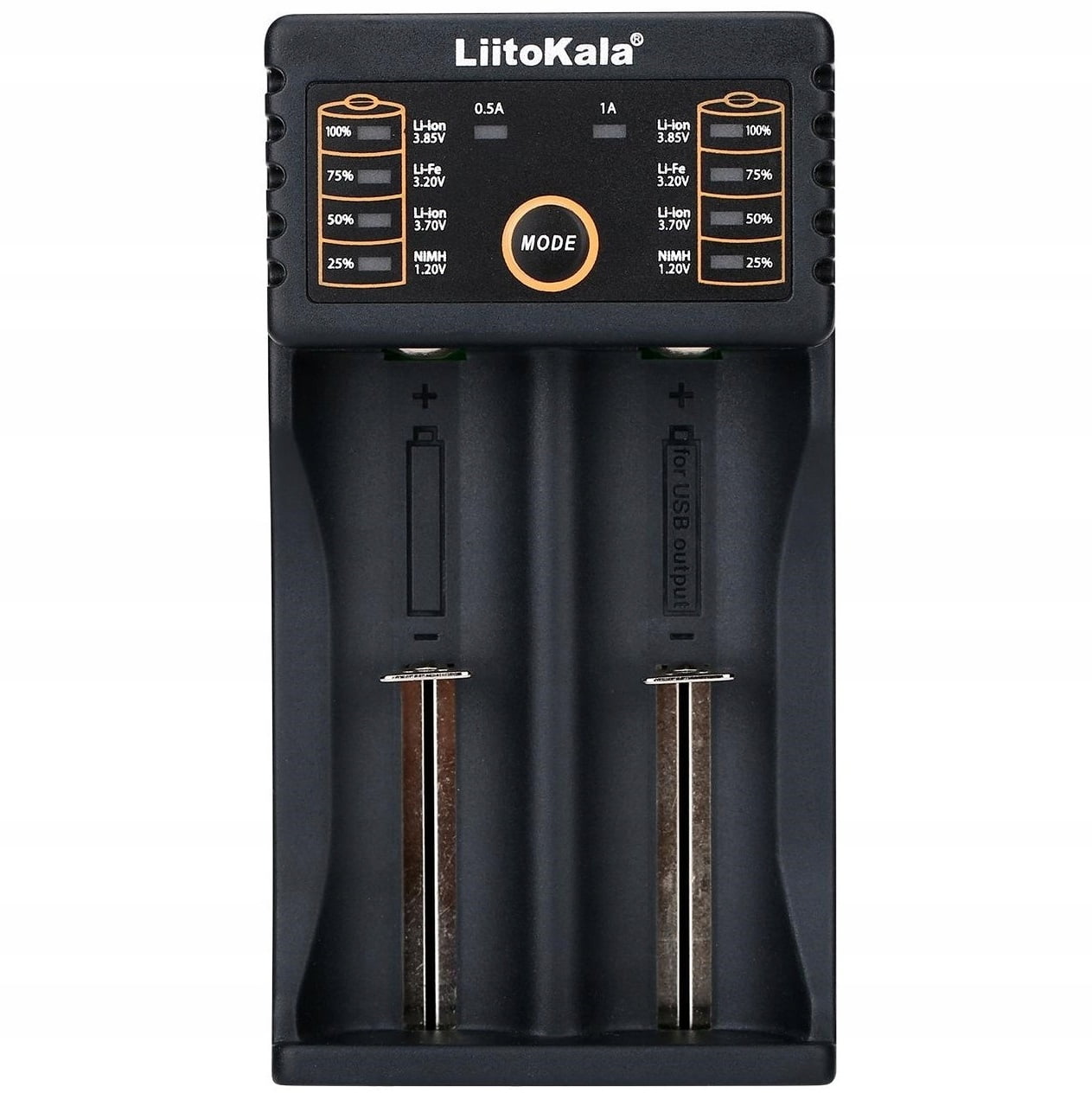 Lii-202+U1 lithium battery charger 18650 charger with USB input ...