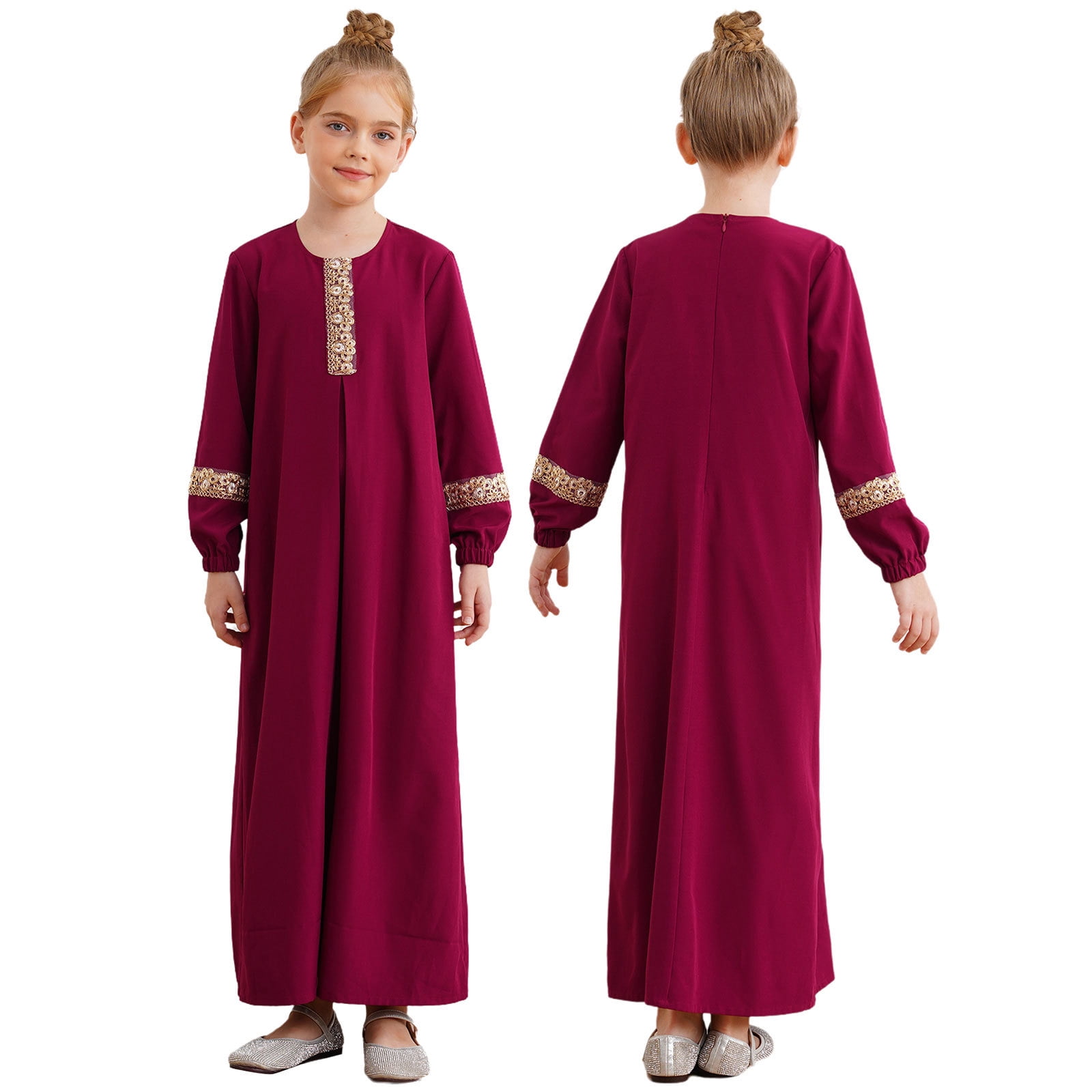 LiiYii Children Girl's Muslim Dress Liturgical Worship Costume Kaftan ...