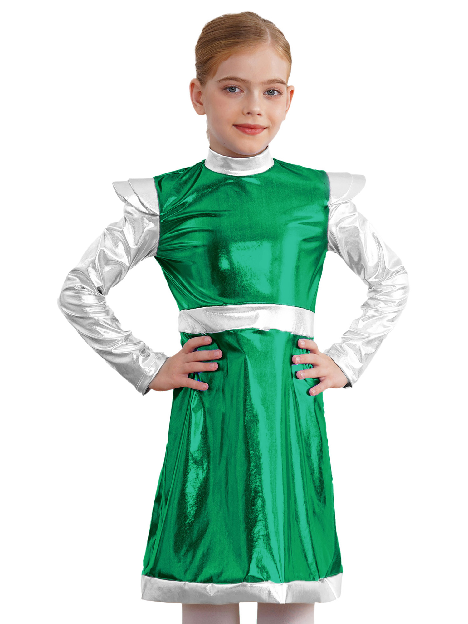 LiiYii Girls Space Alien Outfit Kids Astronaut Fancy Dress for Festival ...