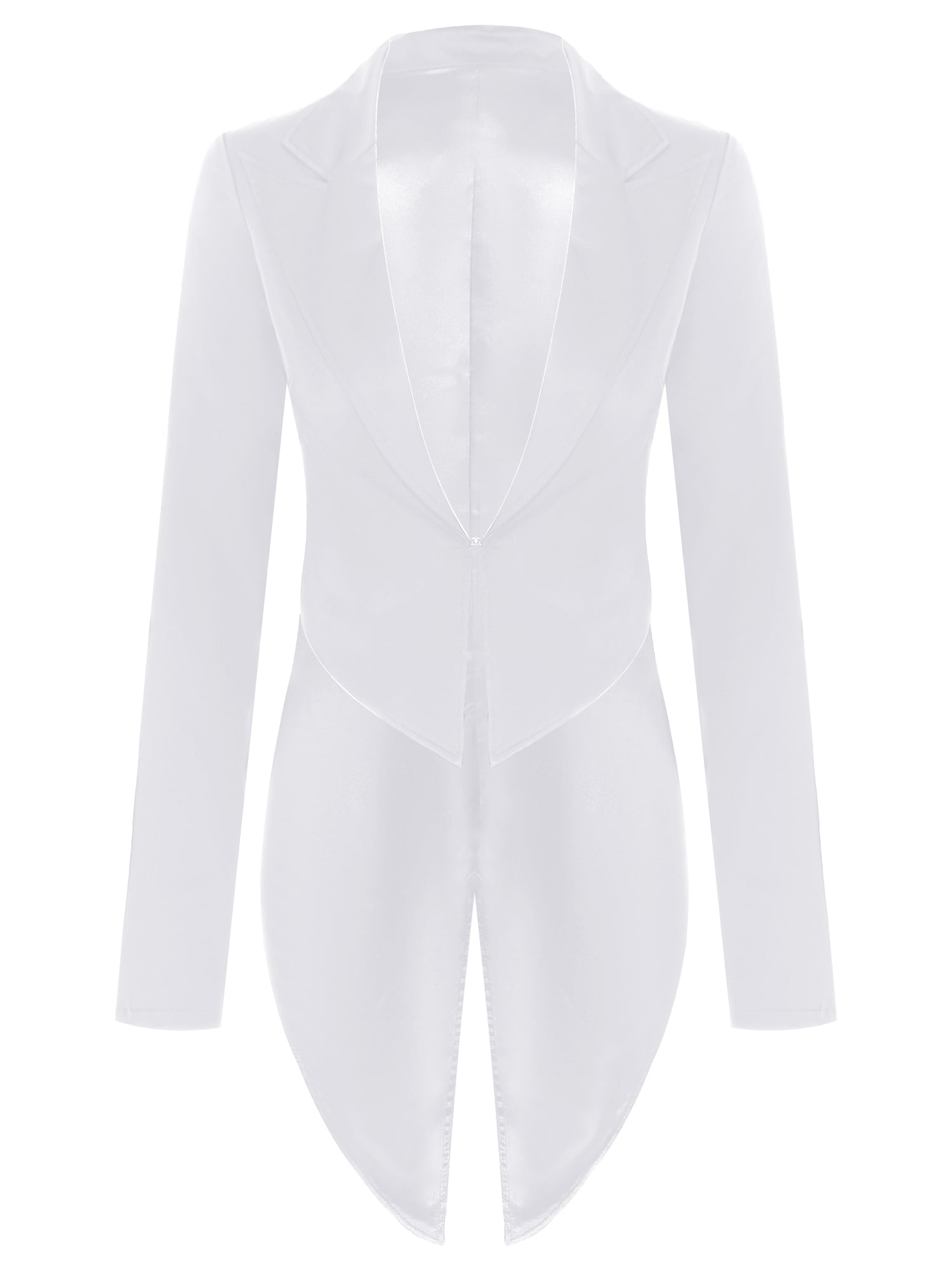 LiiYii Women's Vintage Swallowtail Jacket Open Front Long Sleeve Tuxedo ...