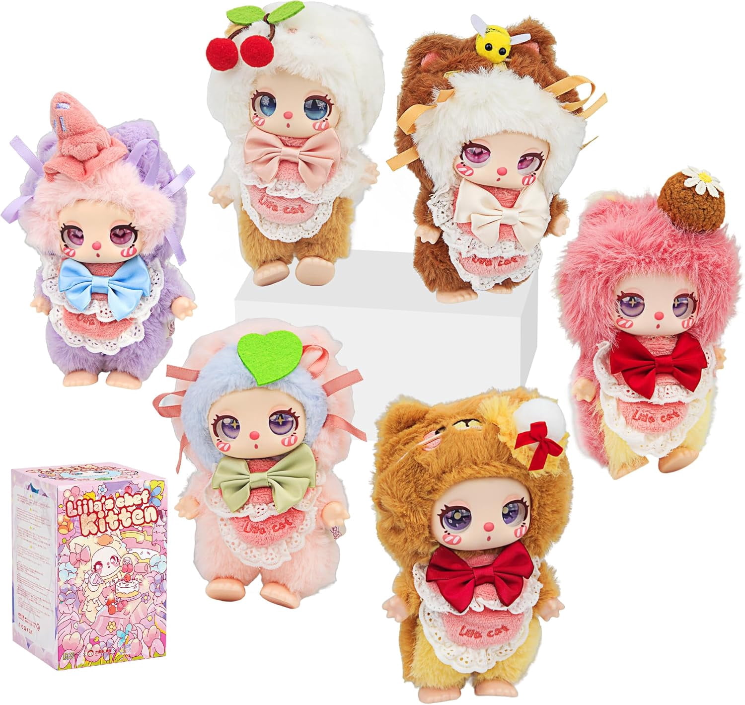 Liila's Chef Kitten Series Plush Blind Box, Liila V4 Blind Box Adorable ...