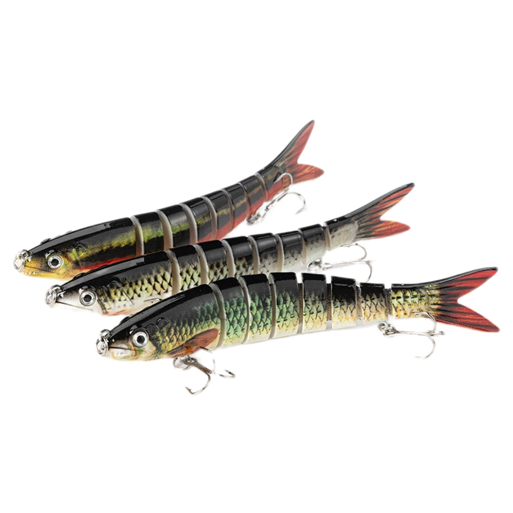 Liilaimic Bass Fishing Lure Angling Baits for Outdoors 3 Pieces ...