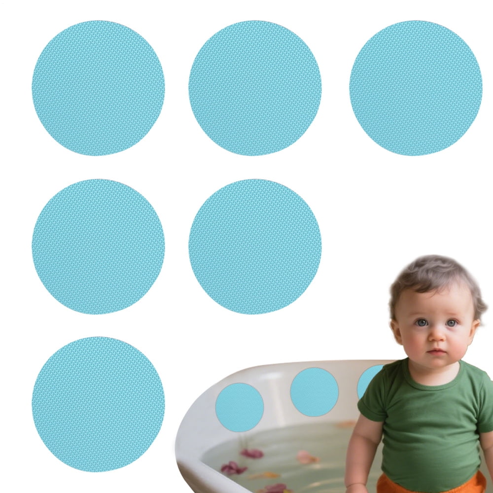 Liilaimic Bathtub Stickers 6 Pieces Tub Slip Grip Stickers Round ...