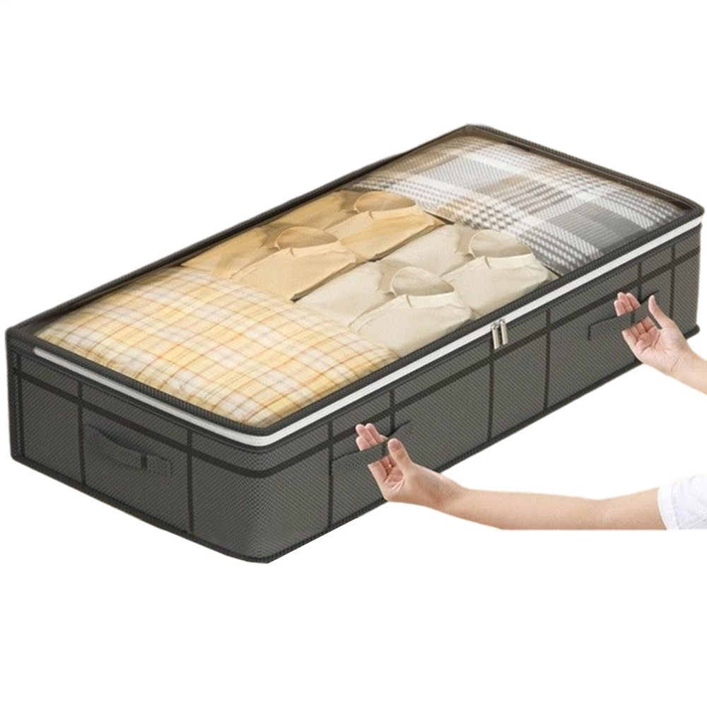 Liilaimic Under Bed Storage 90L Under Bed Clothing Storage Organizer ...