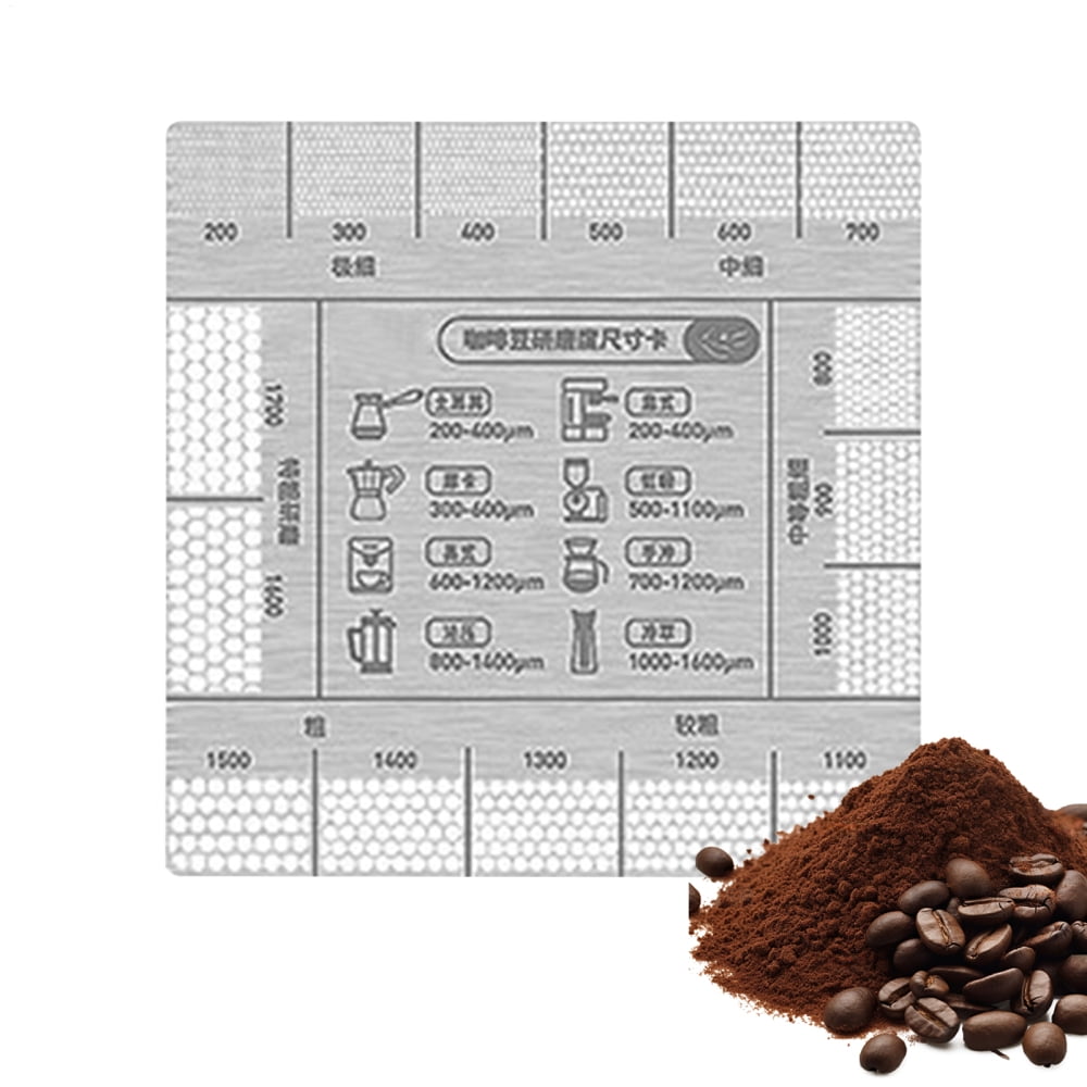 Liilaimic Coffee Grind Chart Cafe Powder Reference Scale Accurate ...