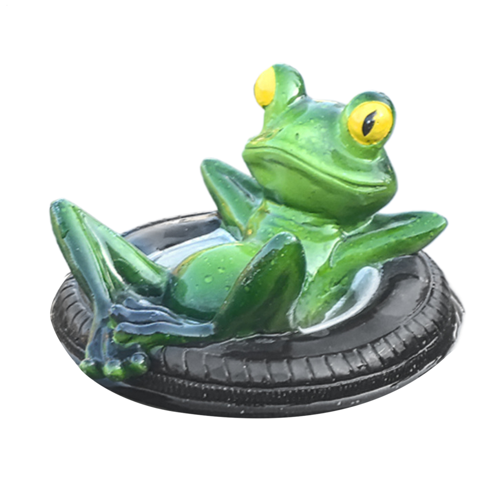 Liilaimic Frog Statues for Garden Water Floating Decoration Lying on ...
