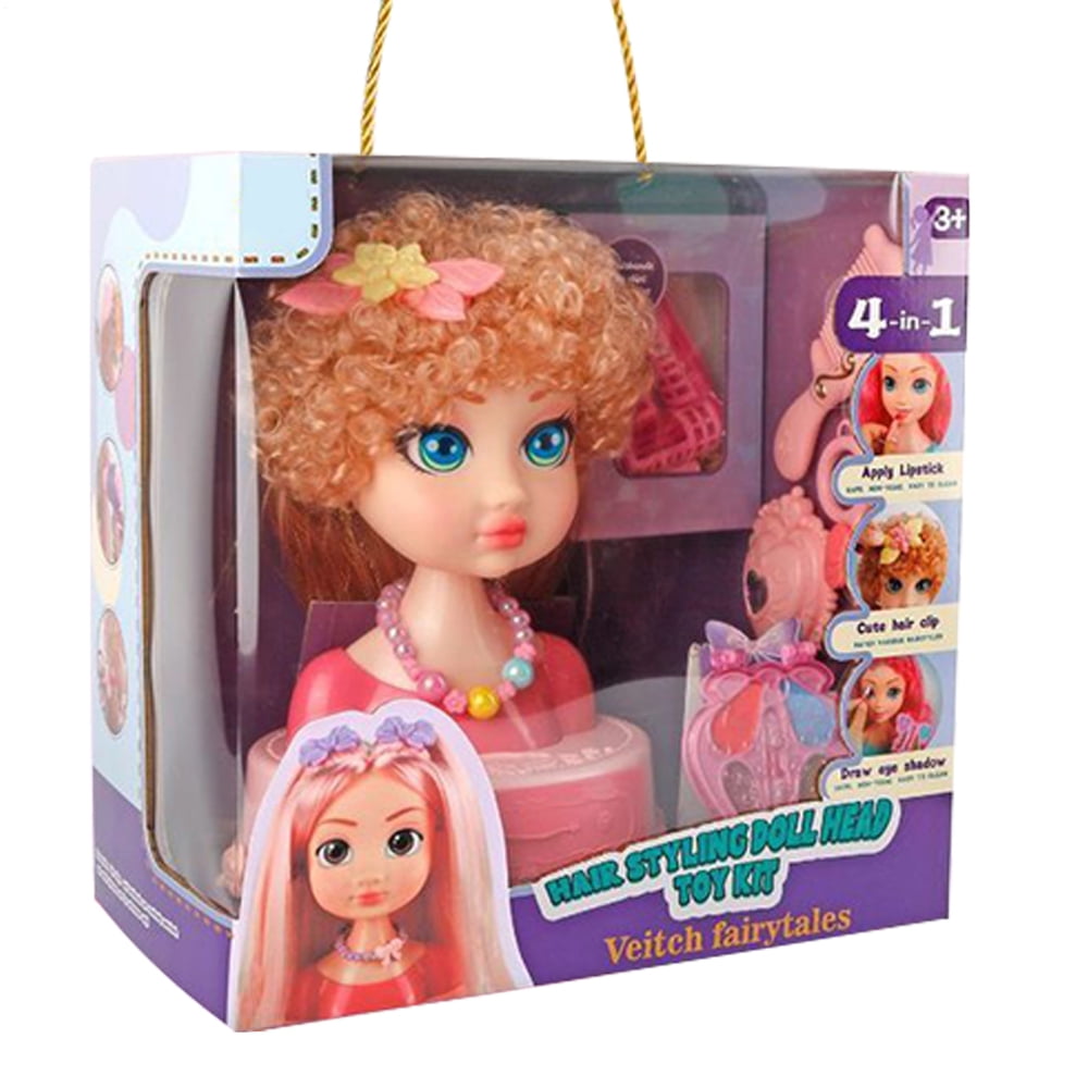 Liilaimic Hair Styling Doll Head Practice Beauty Set Braiding Practice ...