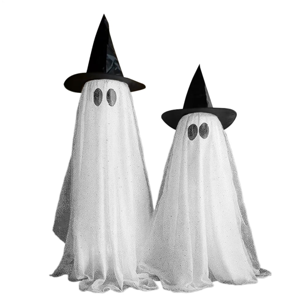 Liilaimic Halloween Ghosts Decorations 2 Pieces Halloween Ghost Spooky ...