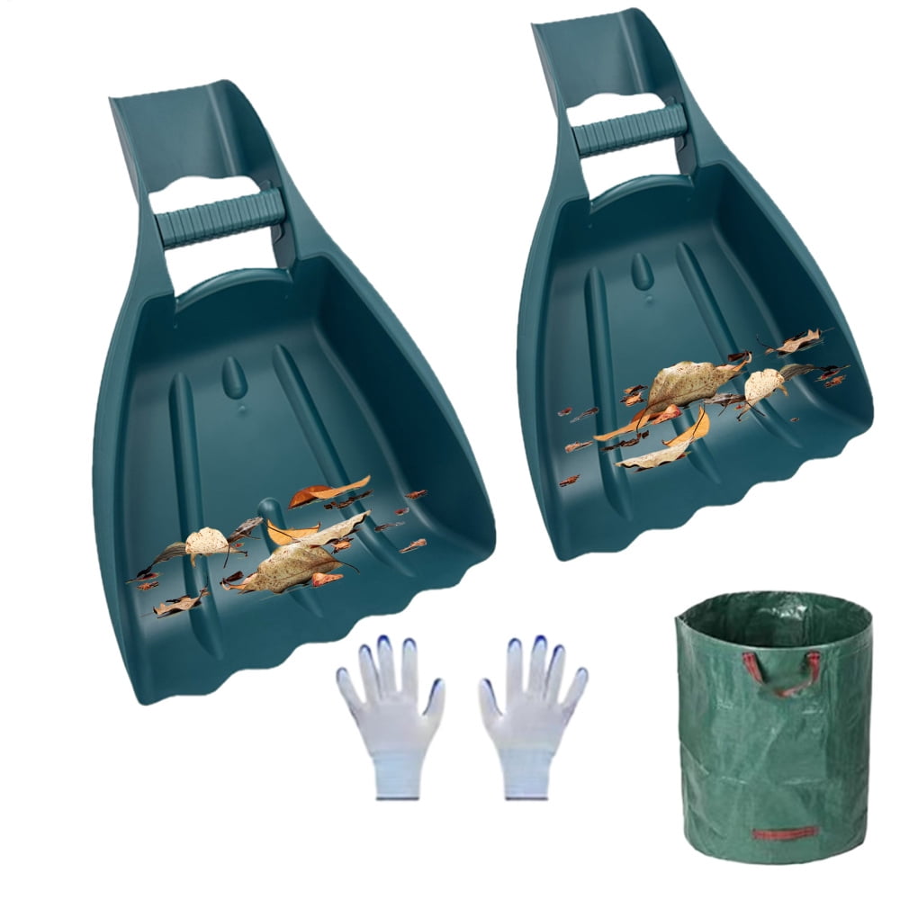 Liilaimic Leaf Claws Hand Rake Scoops Lawn Debris and Trash Pick Up ...