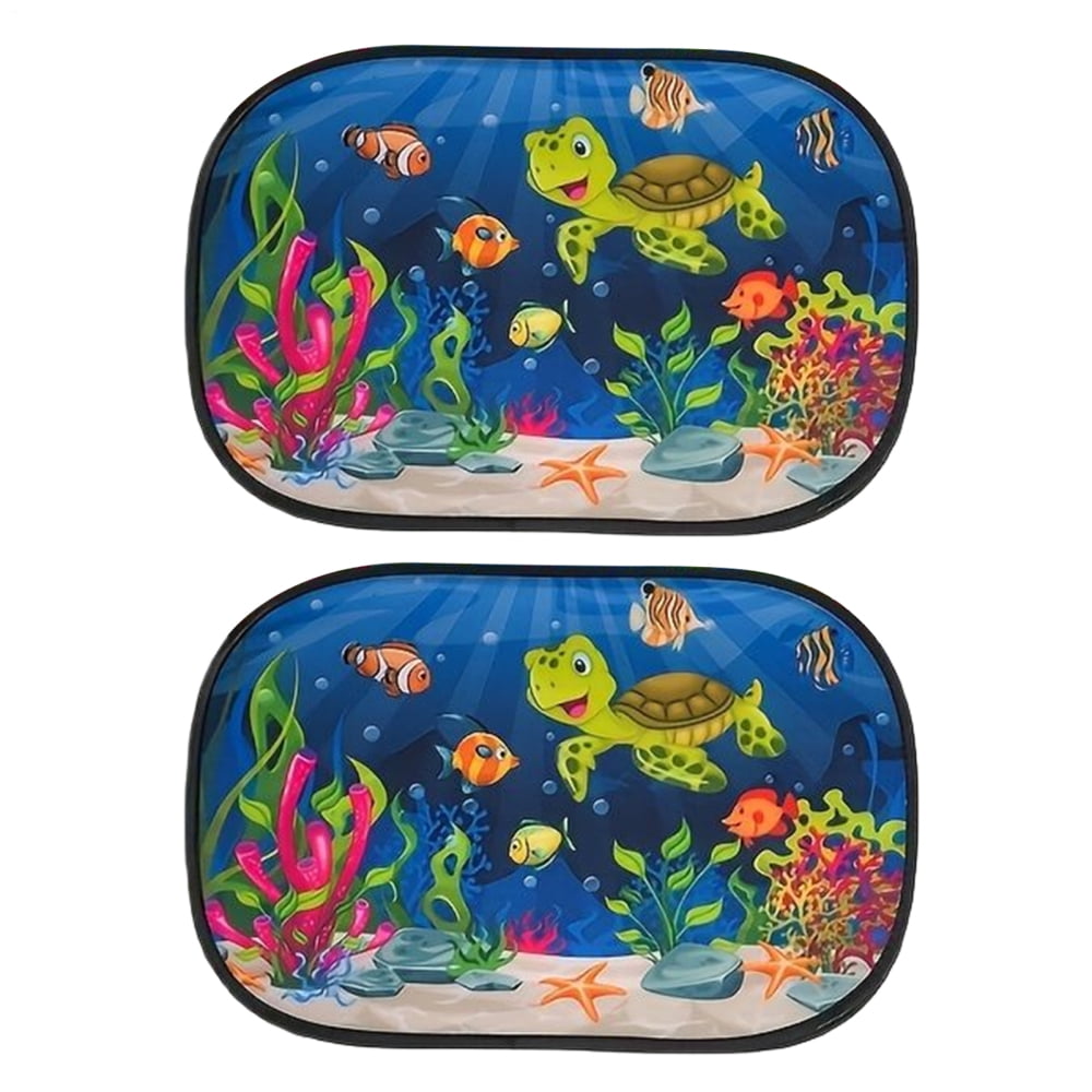 Liilaimic Side Window Sunshade Cartoon Animal Static Cling Window Shade ...