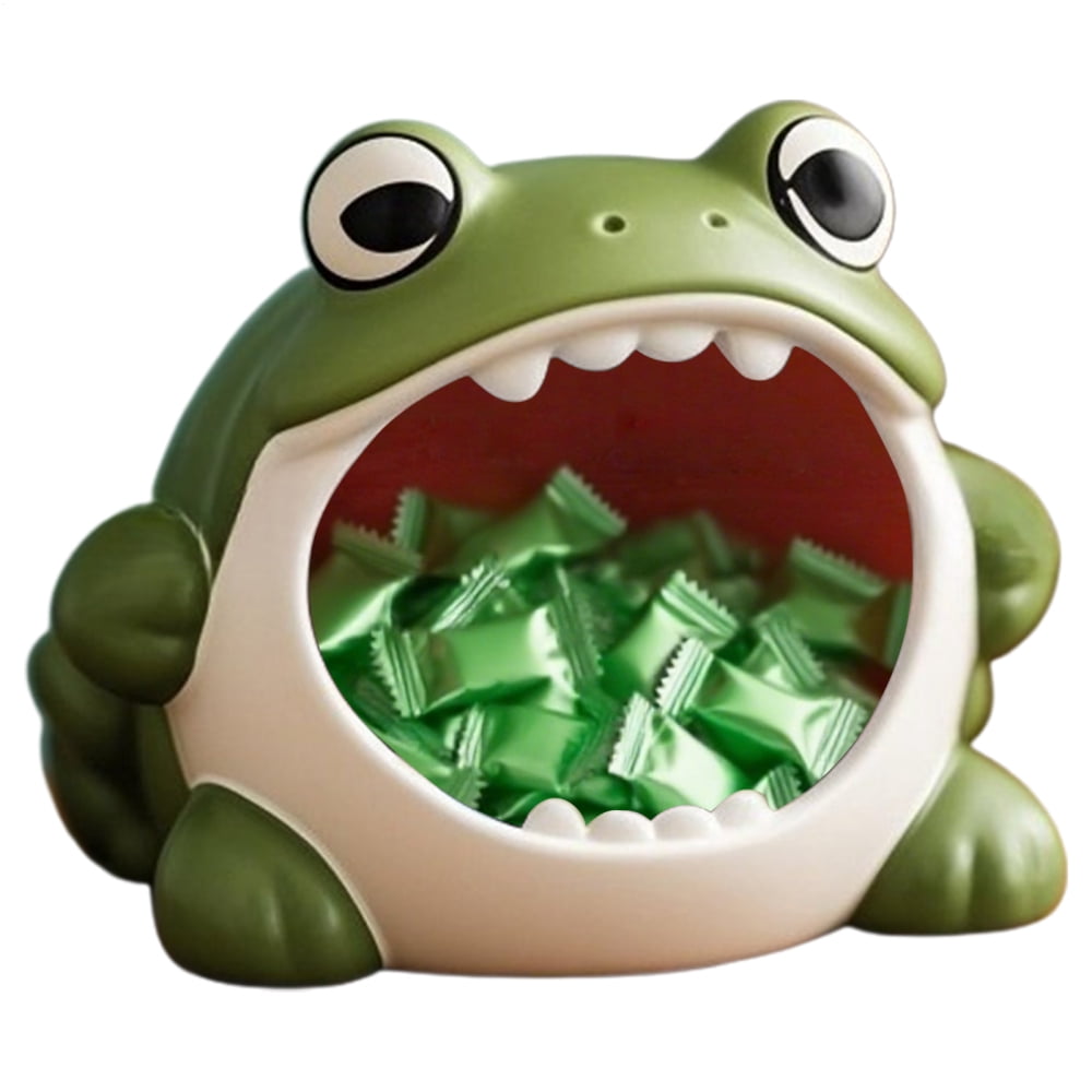 Liilaimic Storage Bins Cute Frog Candy Servers Bowl Container Small ...