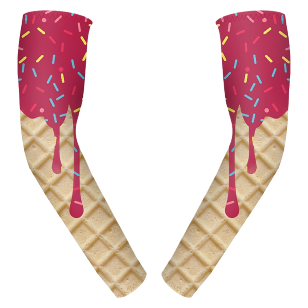 Liilaimic Sun Protection Arm Sleeves Sports Arm Sleeves Color Matching ...