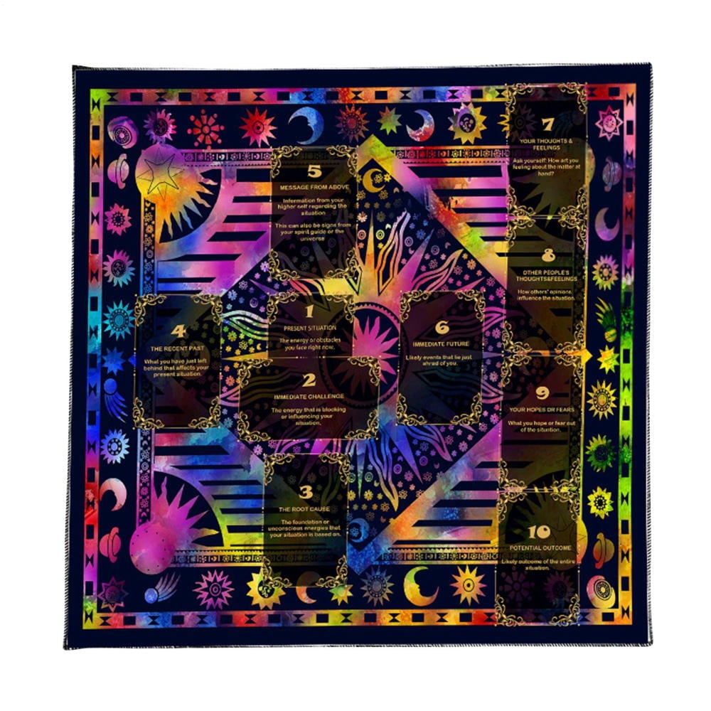 Liilaimic Tarot Cloth for Reading Altar Mat for Beginners Classic ...