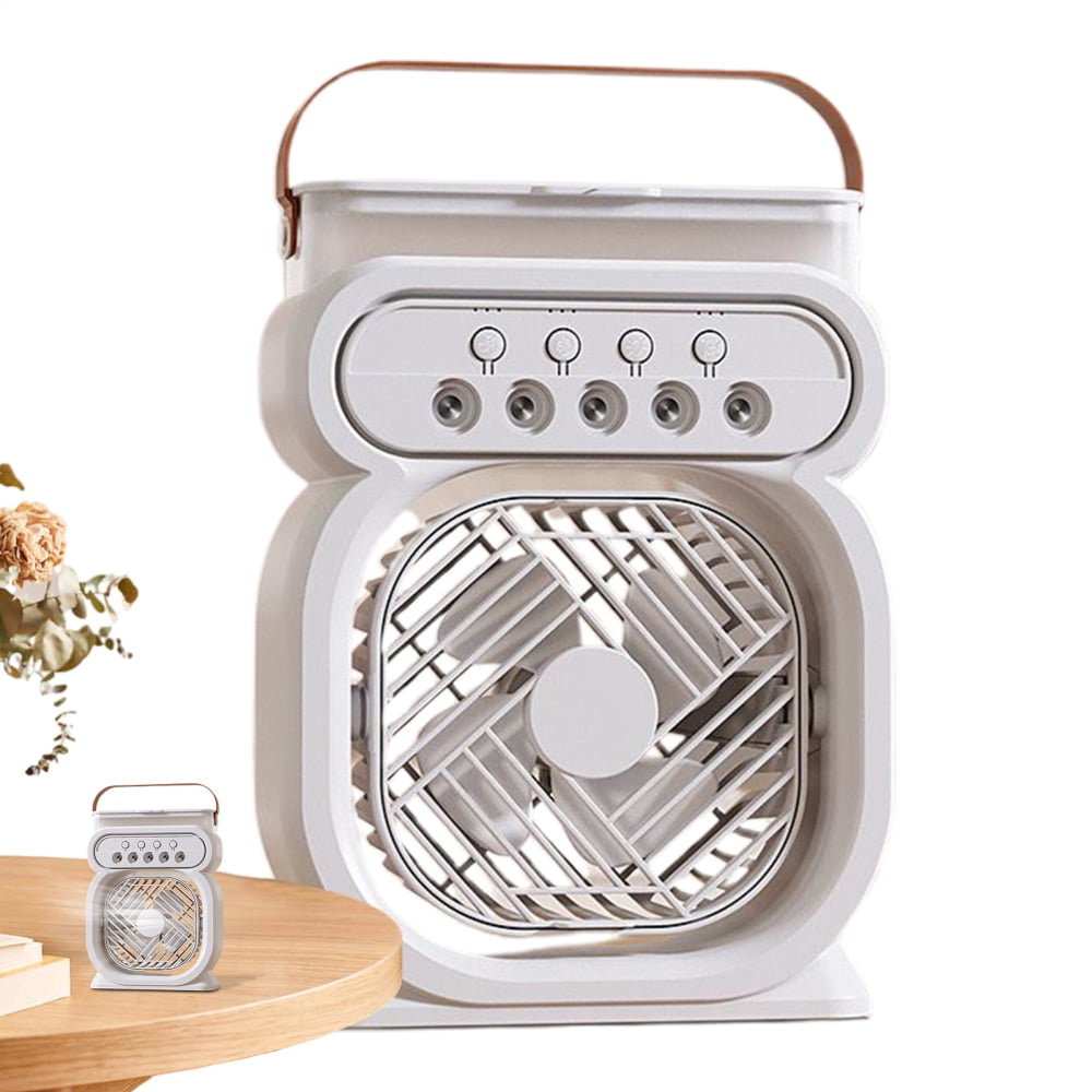 Liilaimic Water Mist Fan Portable Water Misting Humidifier Fan 7 Colors ...