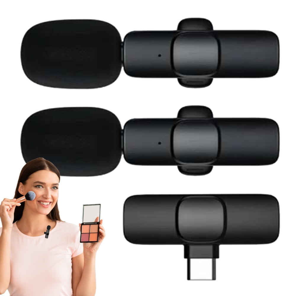 Liilaimic Wireless Phone Microphone Vlogging Microphone Portable Voice ...