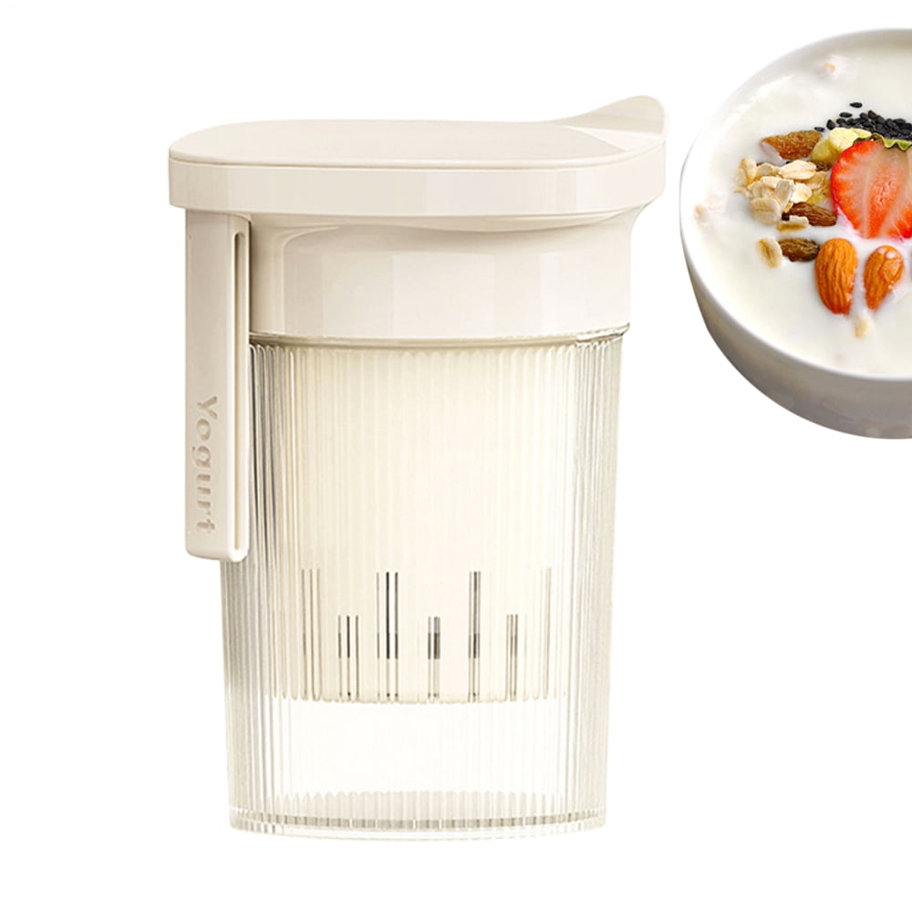 Liilaimic Yogurt Strainer with Lid Ultra Fine Mesh Bag Cheese Yogurt ...