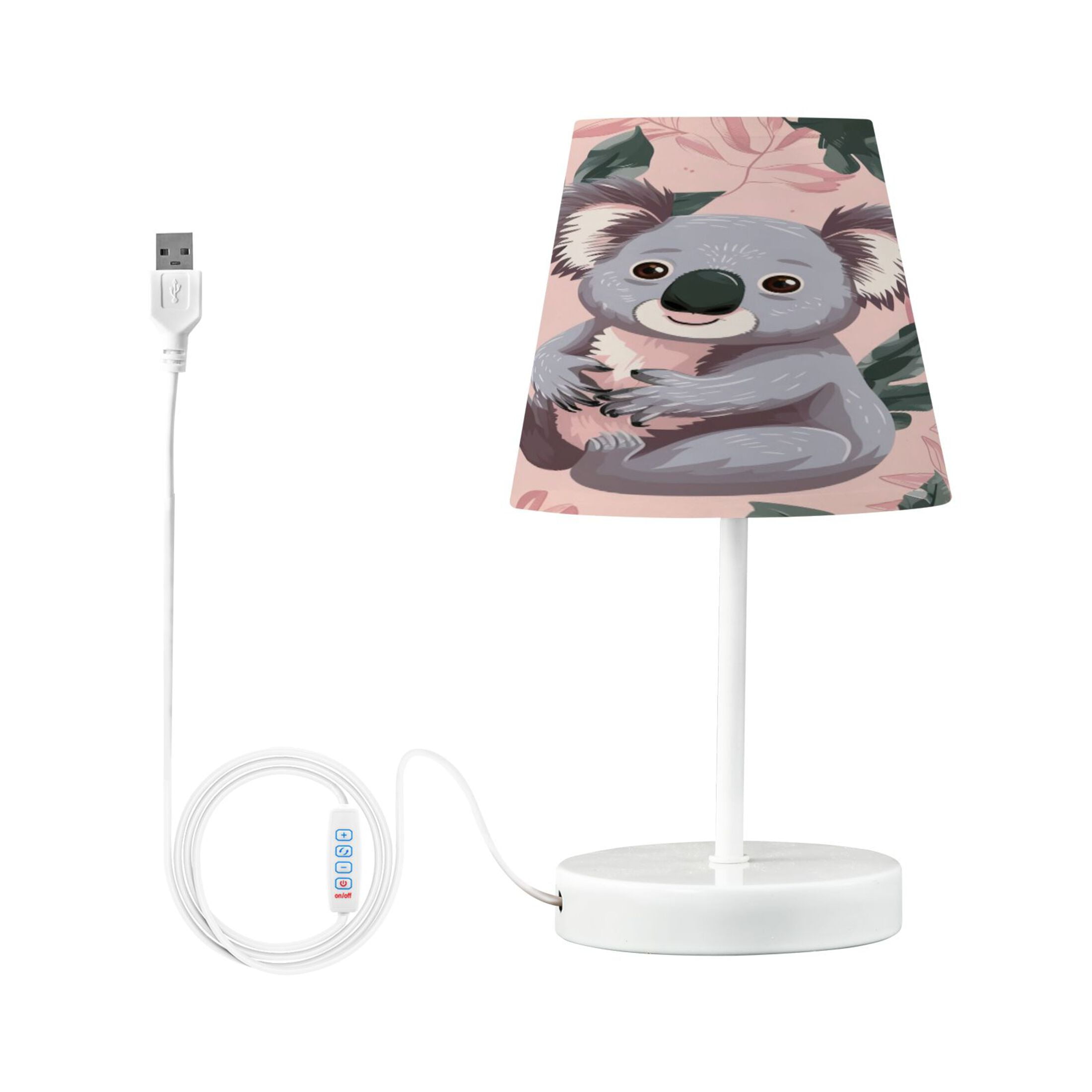 Likable Koala and Leaf Desk Lamp LED Table Nightstand Lamps with 3 ...