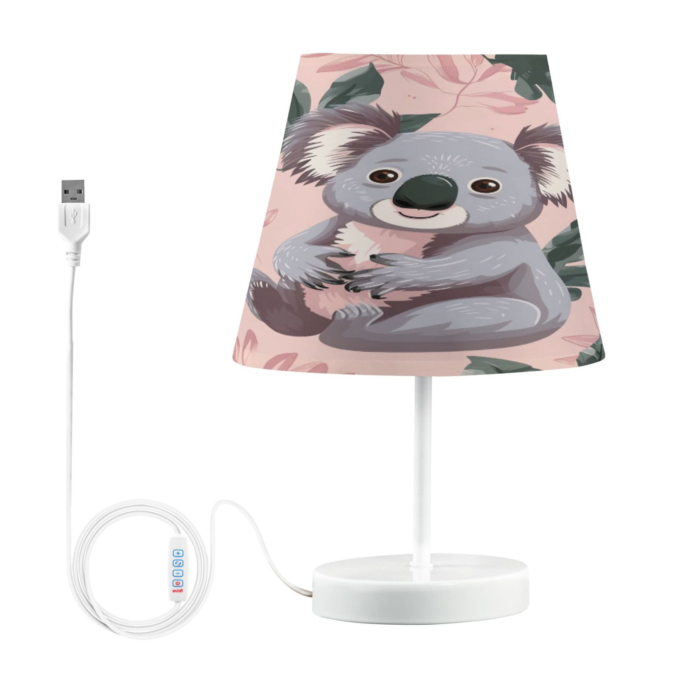 Likable Koala and Leaf Desk Lamp LED Table Nightstand Lamps with 3 ...