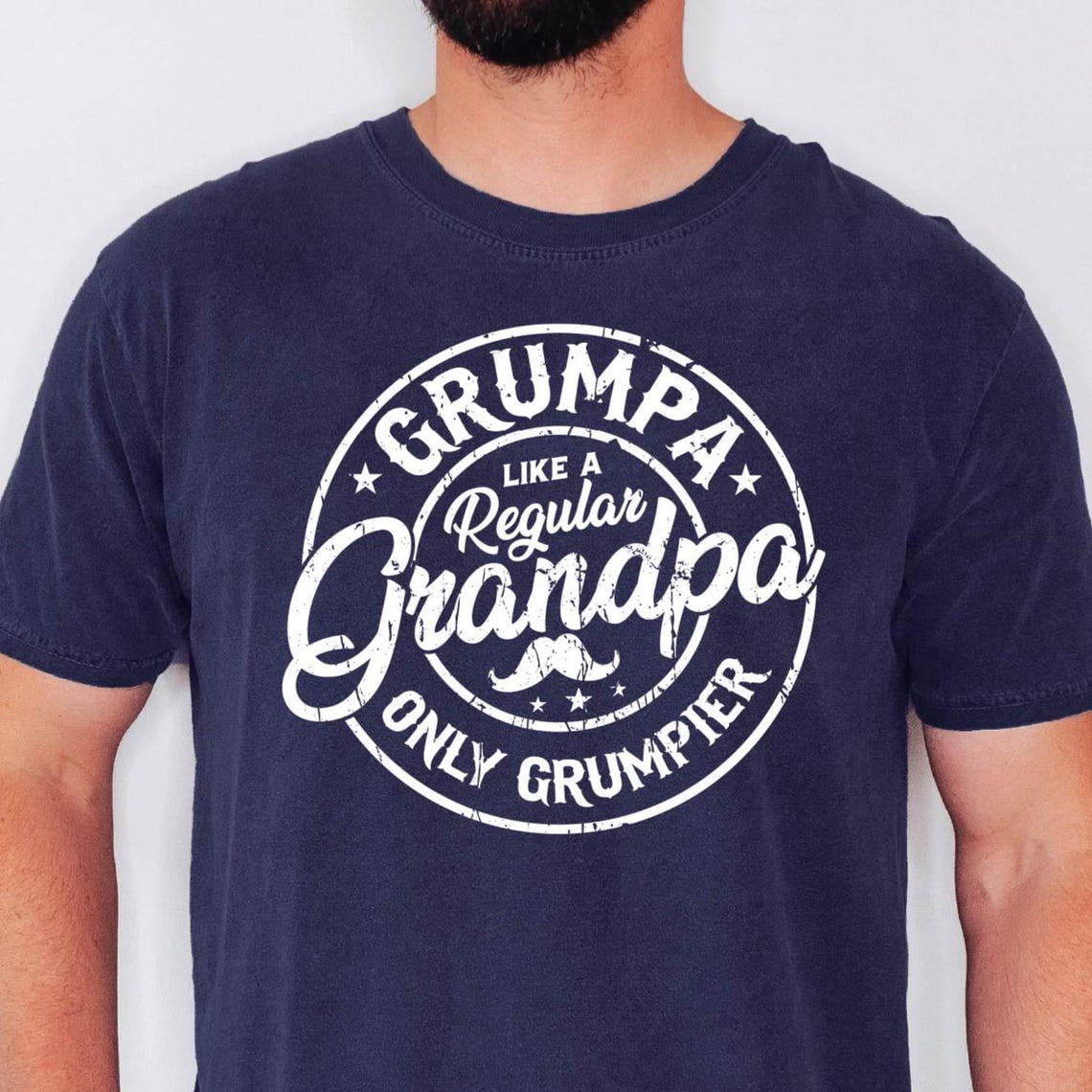 Like A Regular Grandpa Only Grumpier Funny Men'S Tshirts, Grandfather ...