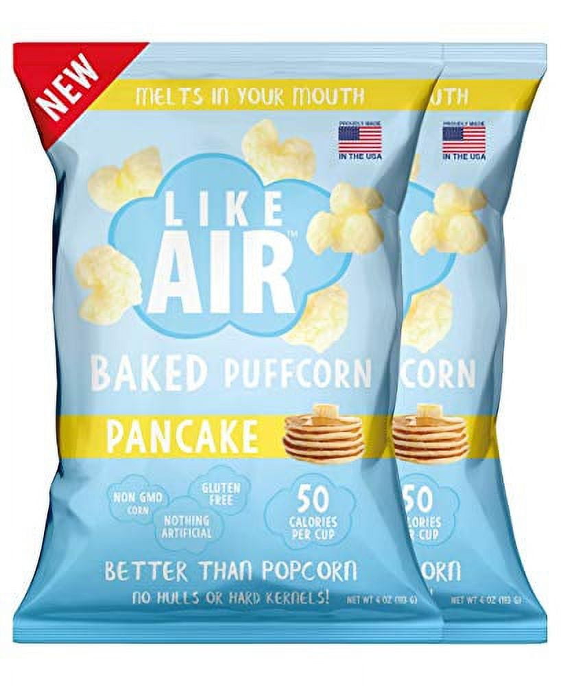 Like Air Baked Puffcorn, Pancake Flavor, 2 Large Multi-Serve Bags, 50 ...