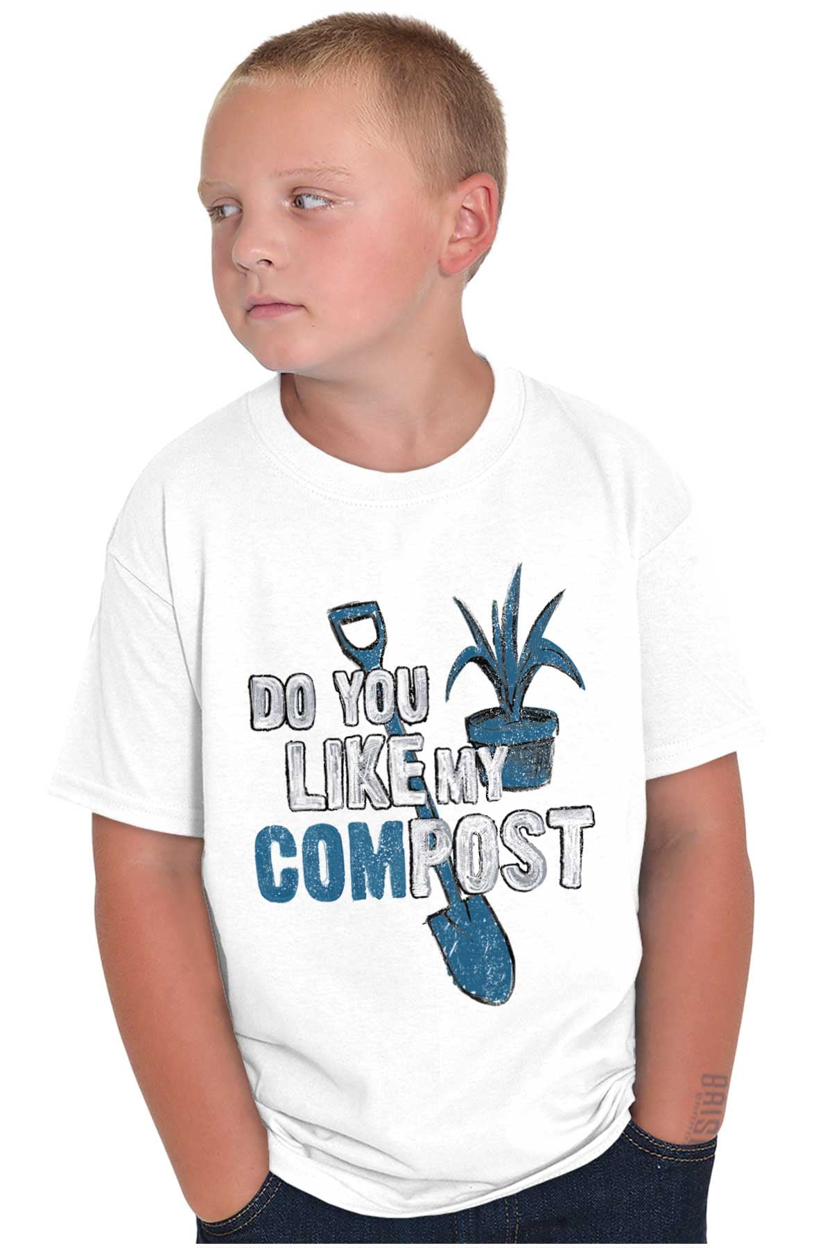 Like Compost Gardening Plants Flowers Crewneck T Shirts Boy Girl Teen ...